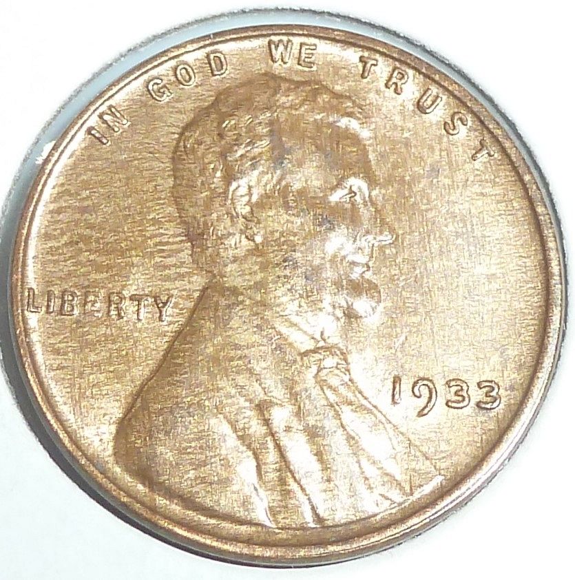 1933-P R&B AU Lincoln Wheat cent in ABOUT UNCIRCULATED ( 50-A ) - For ...