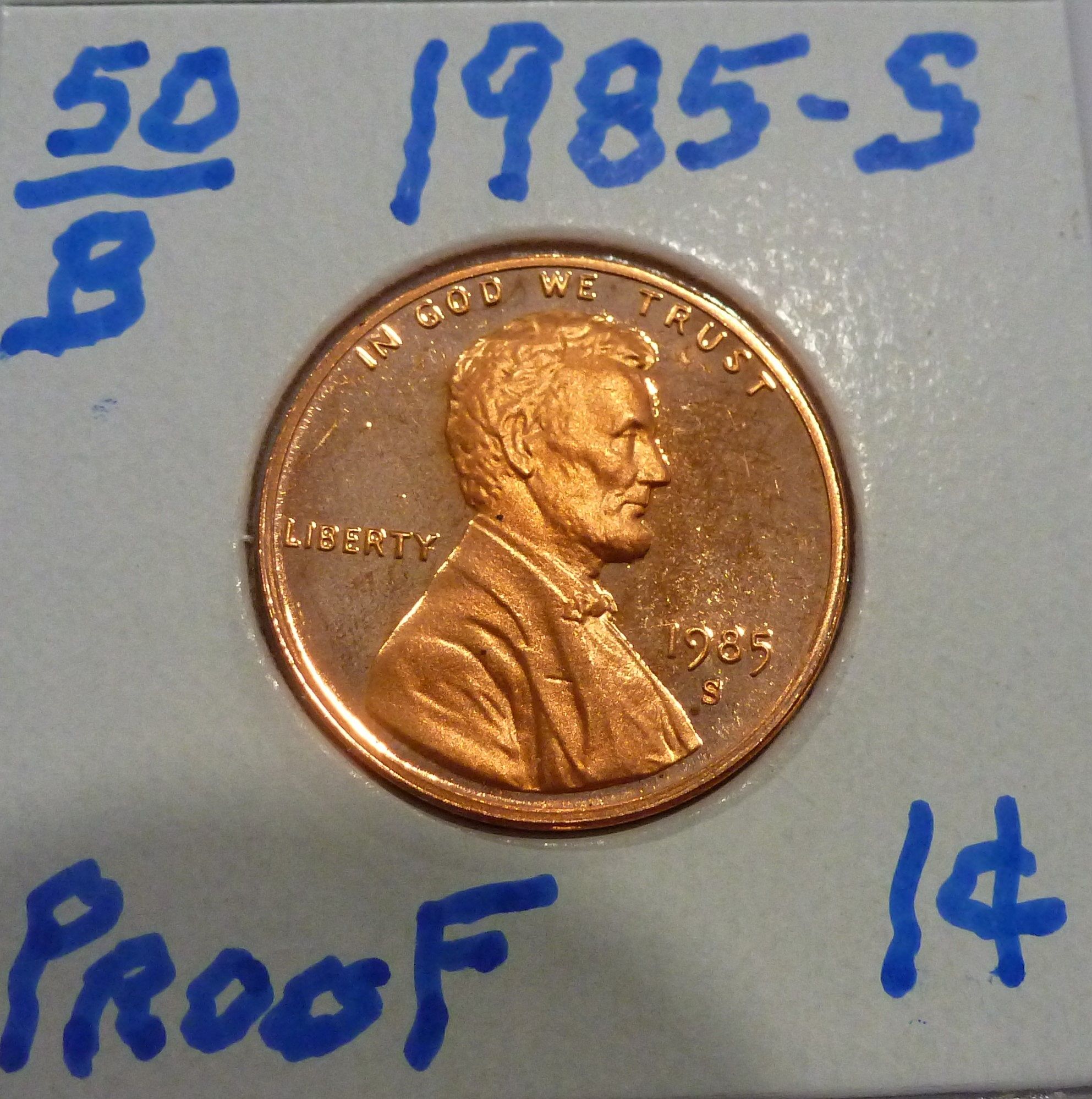1985-S Gem Proof Cent Memorial Lincoln Cent (50-B) - For Sale, Buy Now ...