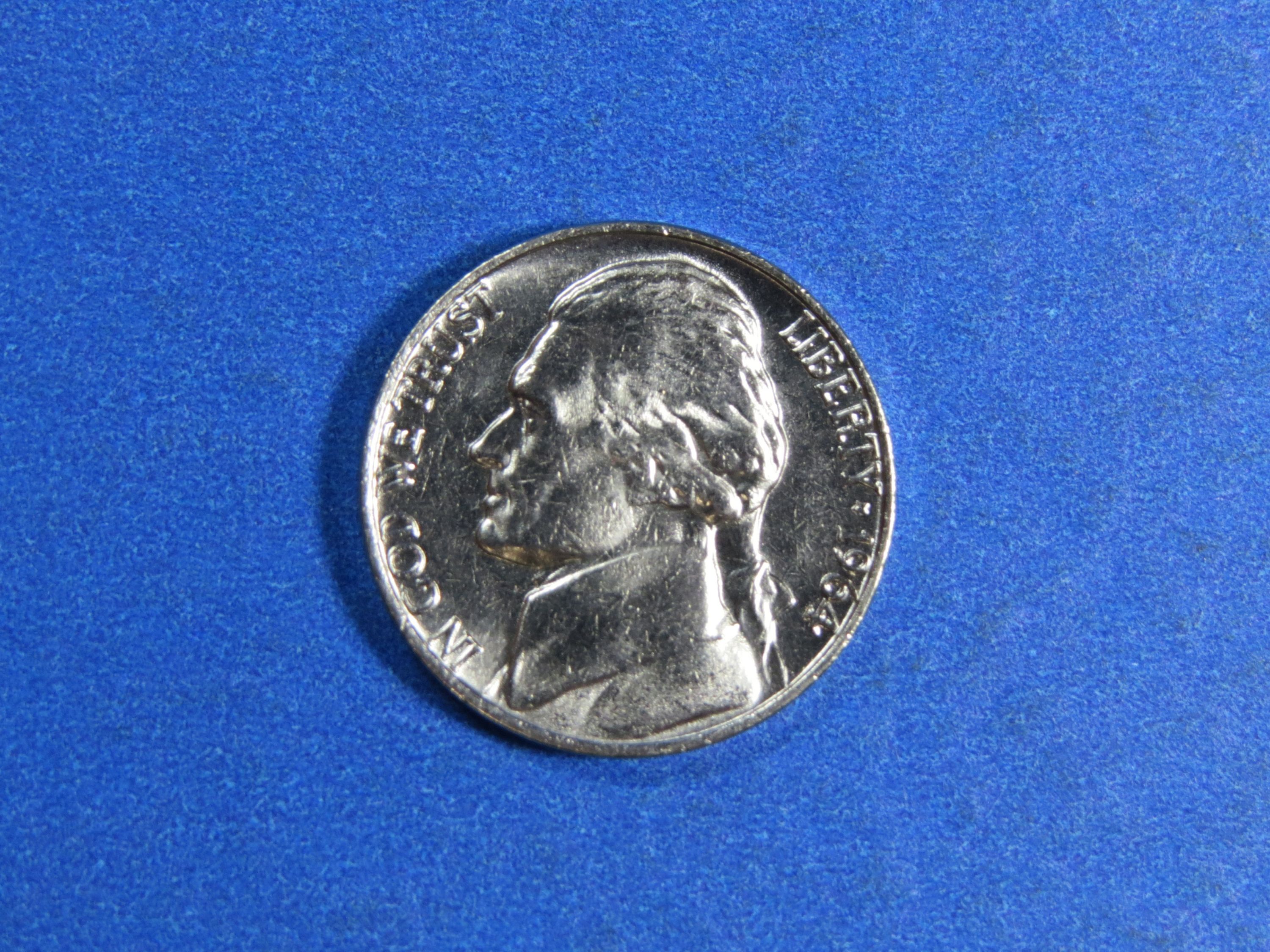 1964 JEFFERSON NICKEL ~ UNCIRCULATED FROM MINT SET ~ LOT H556 - For ...