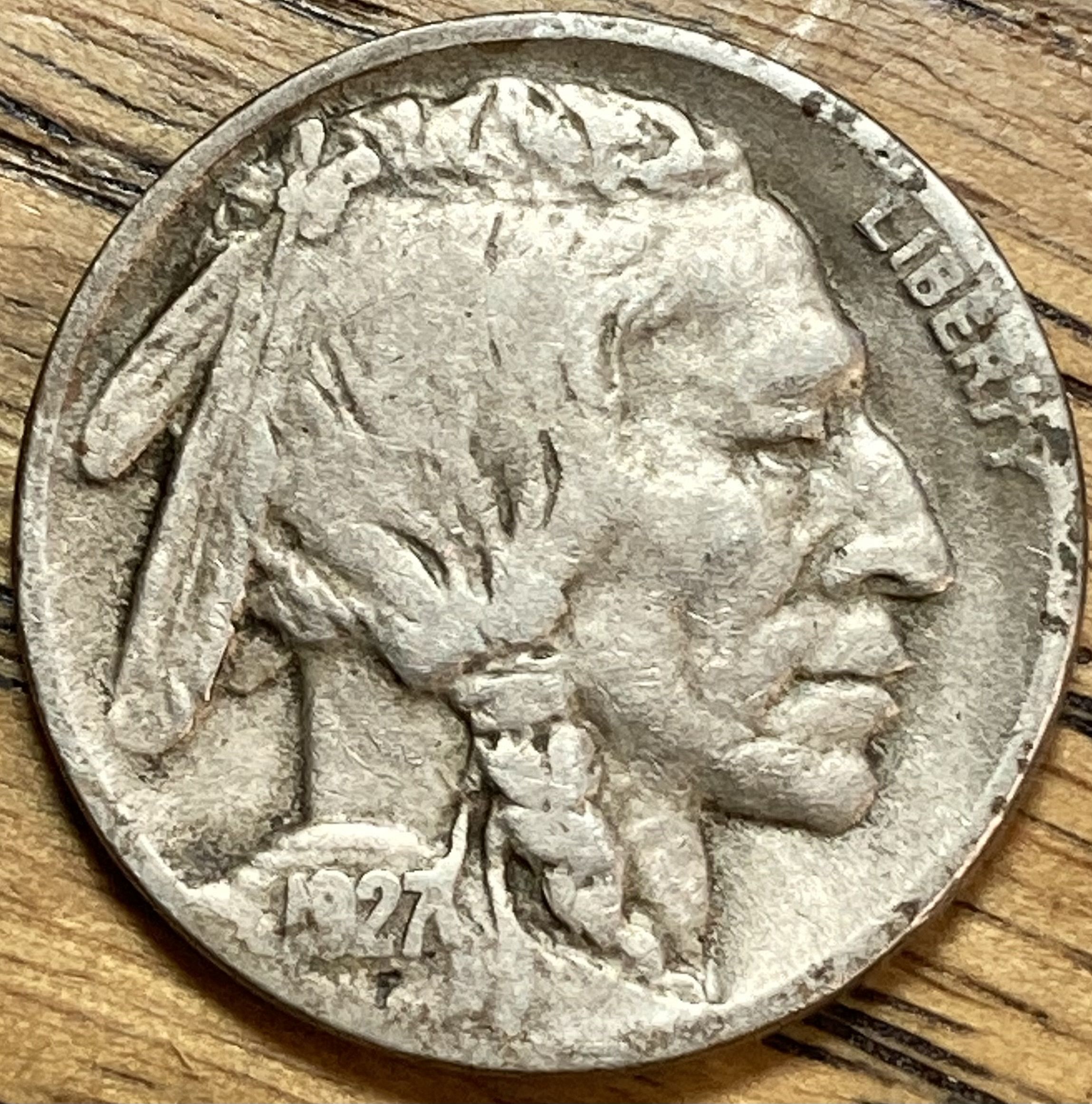 1927D Buffalo nickel in FINE-VERY FINE condition - For Sale, Buy Now ...