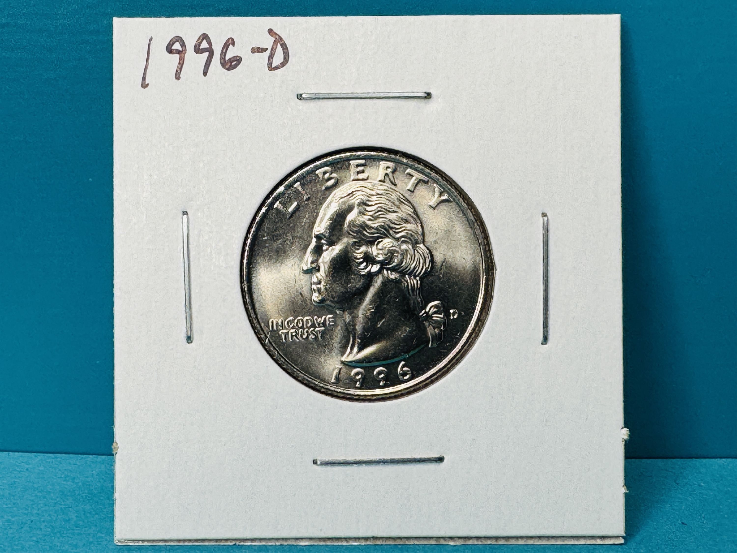 1996-D Washington Quarter - For Sale, Buy Now Online - Item #880838