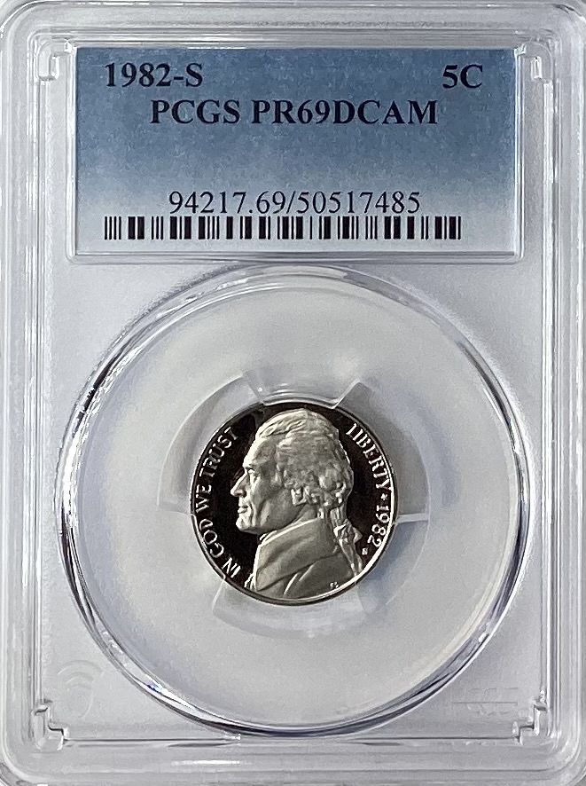 1982-S Jefferson Proof Nickel - For Sale, Buy Now Online - Item #883248