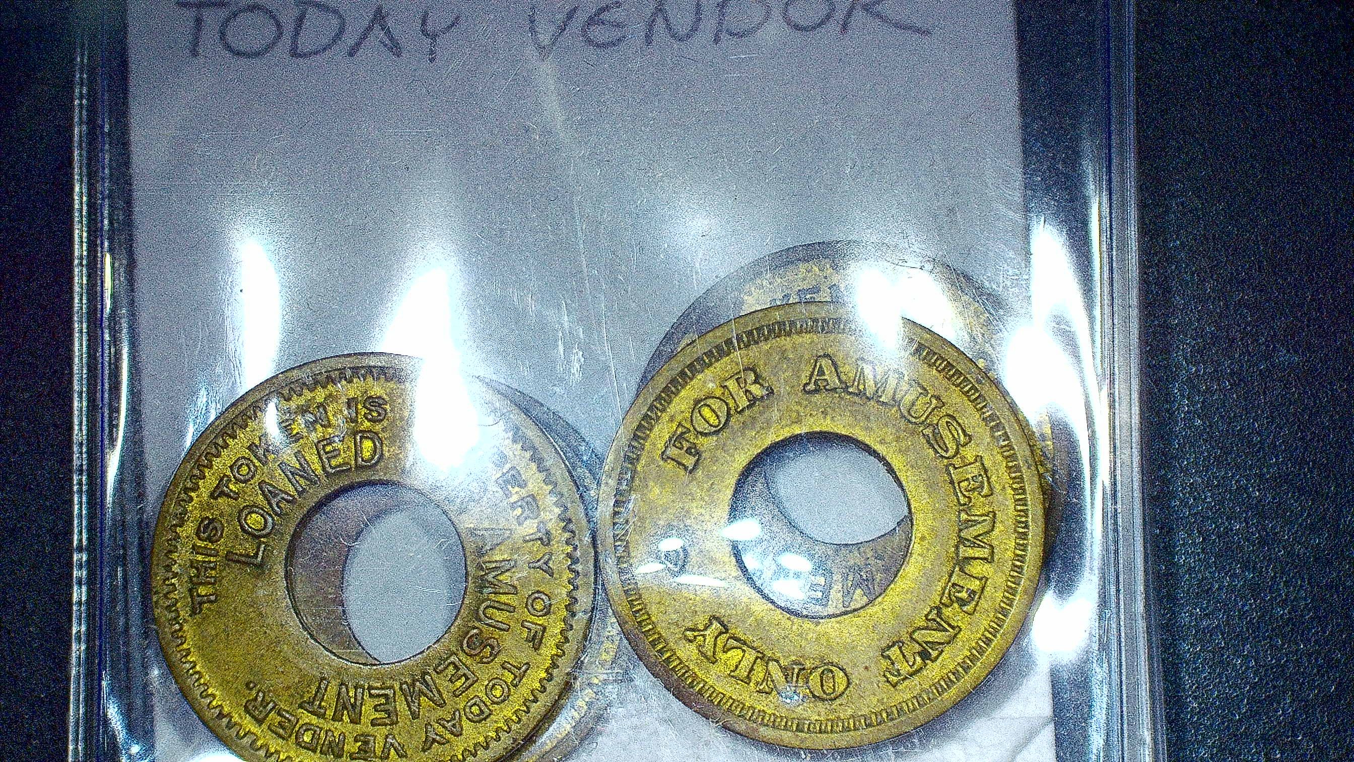 Today Vendor Amusement Token - For Sale, Buy Now Online - Item #883901