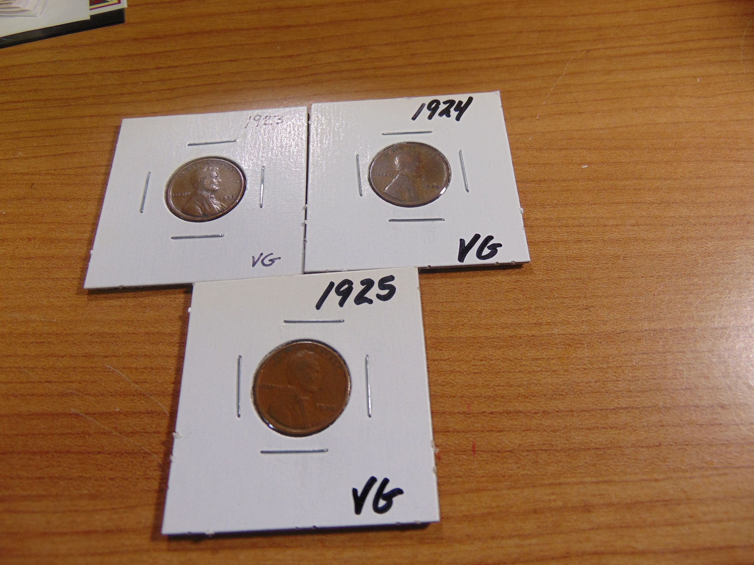 1923P, 1924P, & 1925P Lincoln Wheat Cent Small Cents - For Sale, Buy ...