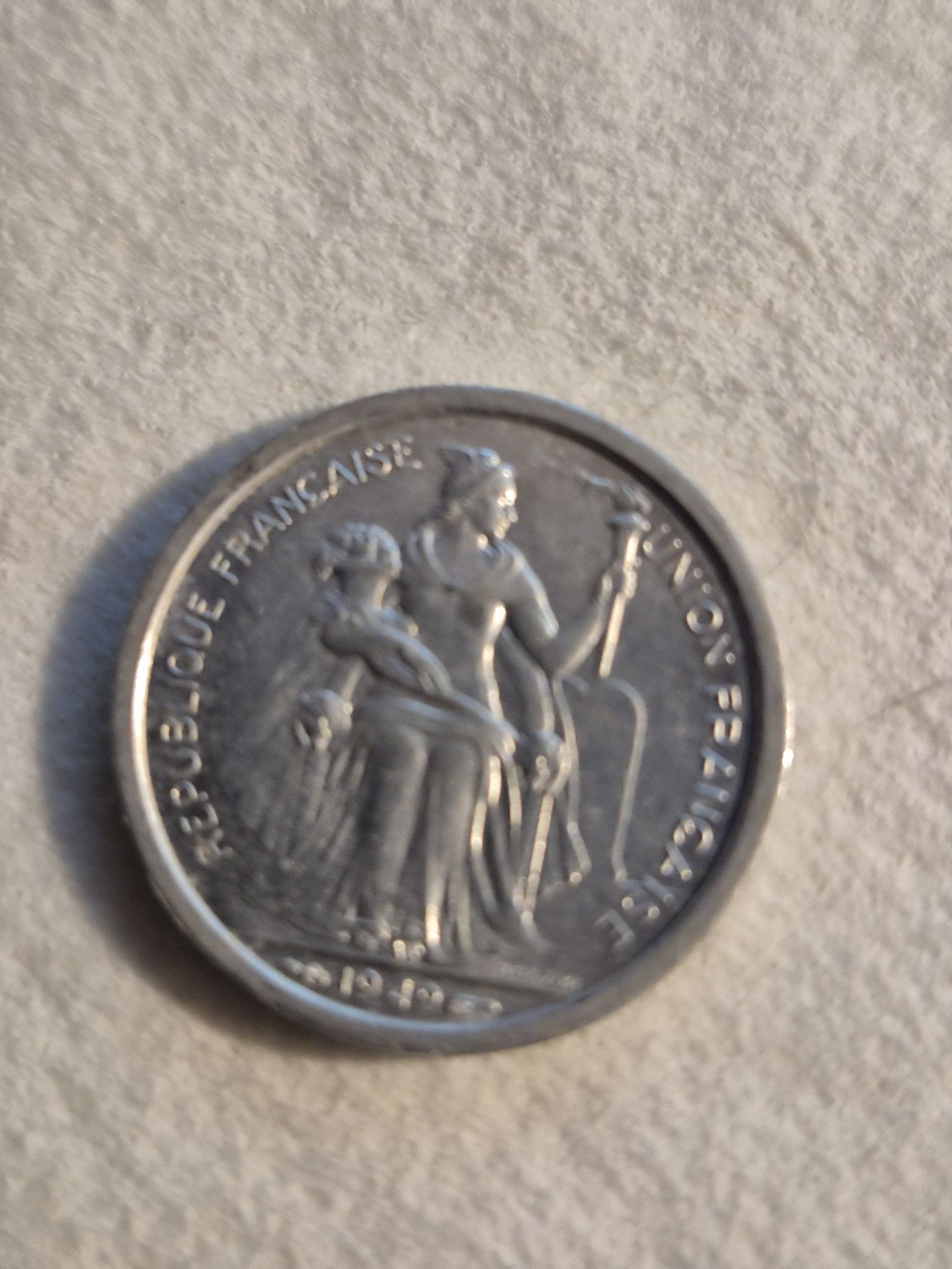 1949 French Oceania 1 Franc coin - For Sale, Buy Now Online - Item #886282