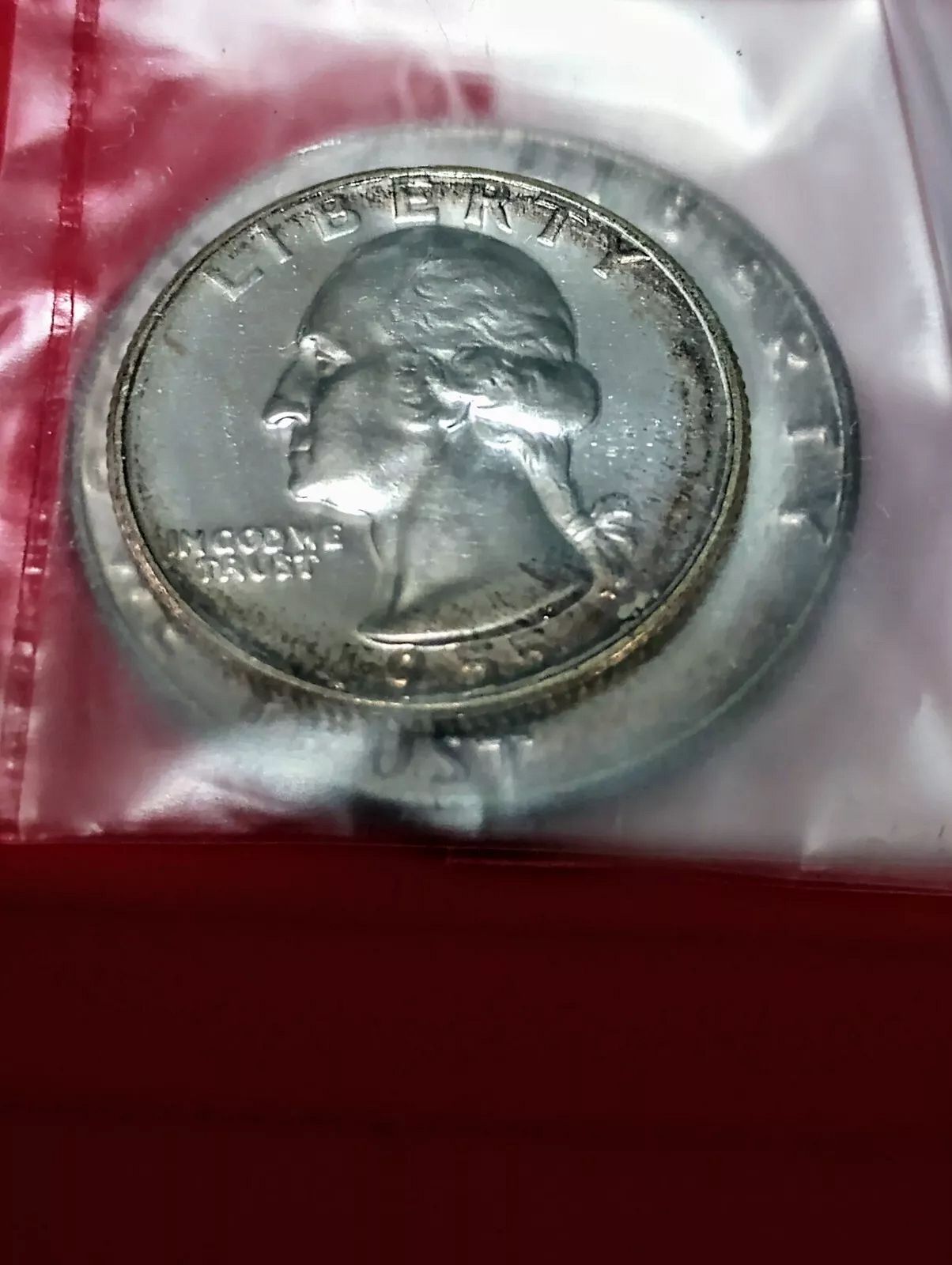 1955 Proof Set RARE Original Govt Issue BOX packaging cellophane ...