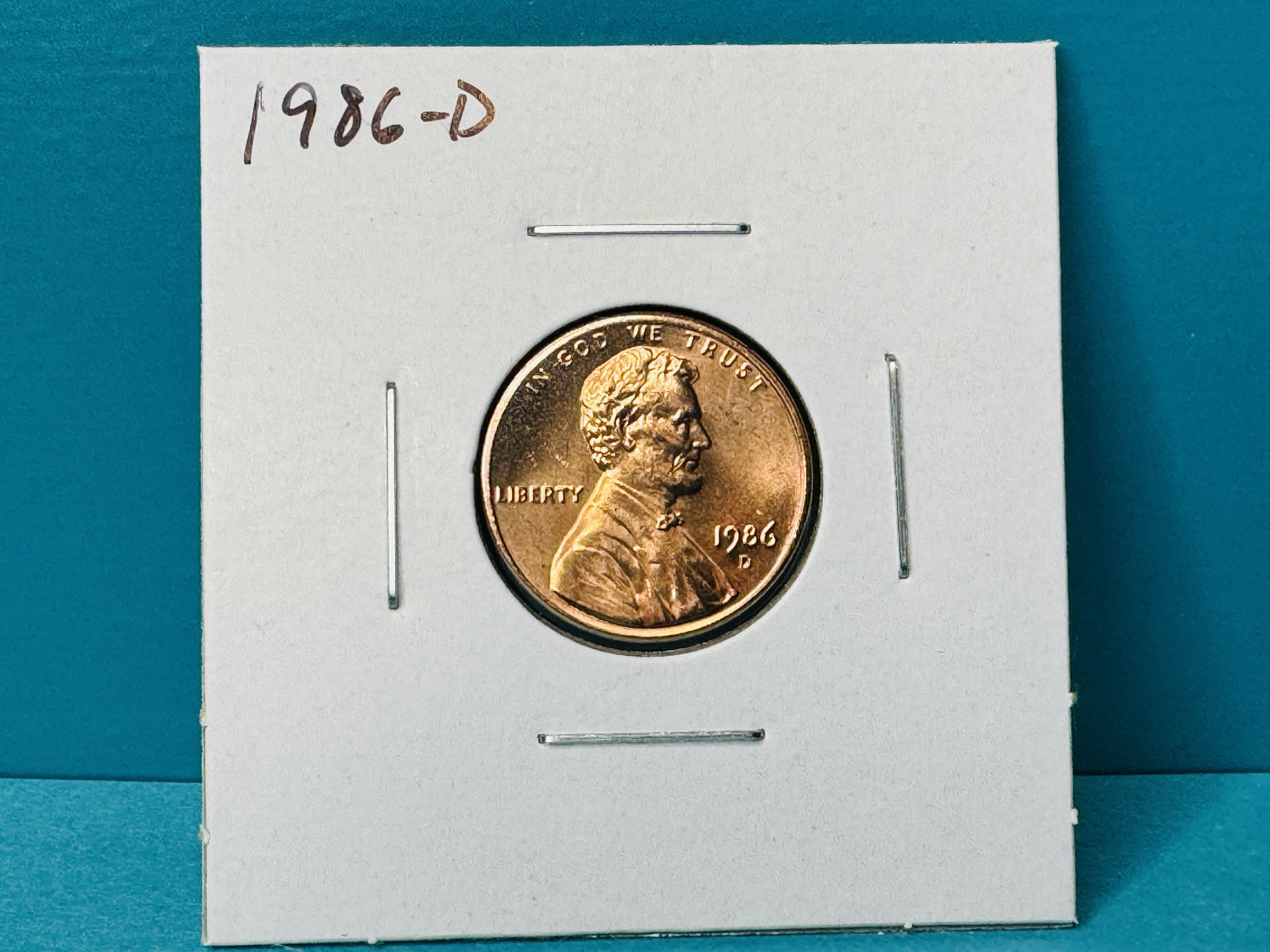 1986-D Lincoln Memorial Cent - For Sale, Buy Now Online - Item #887218