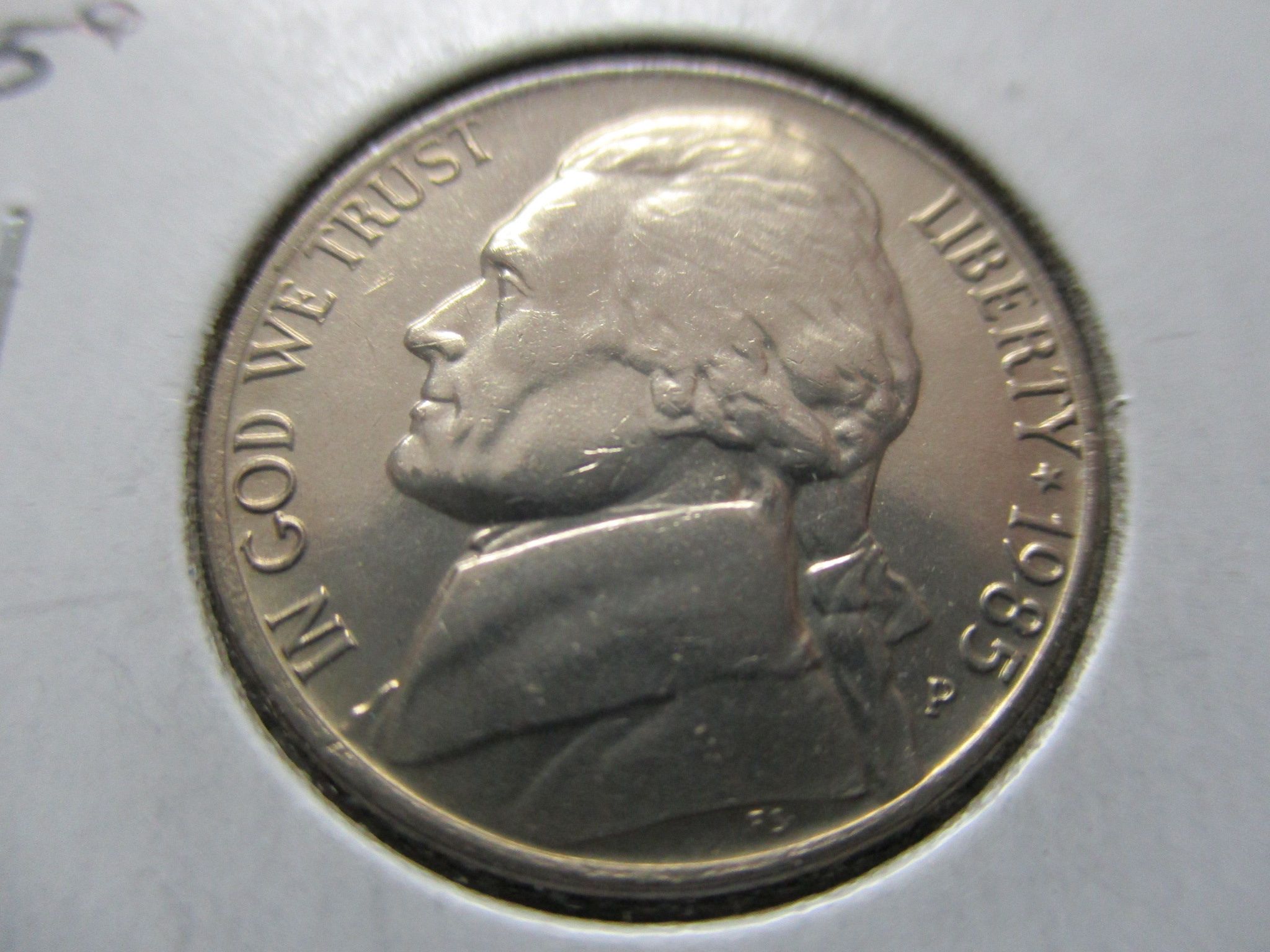 1985-P Jefferson Nickel. Item: 5 J85-01. - For Sale, Buy Now Online ...