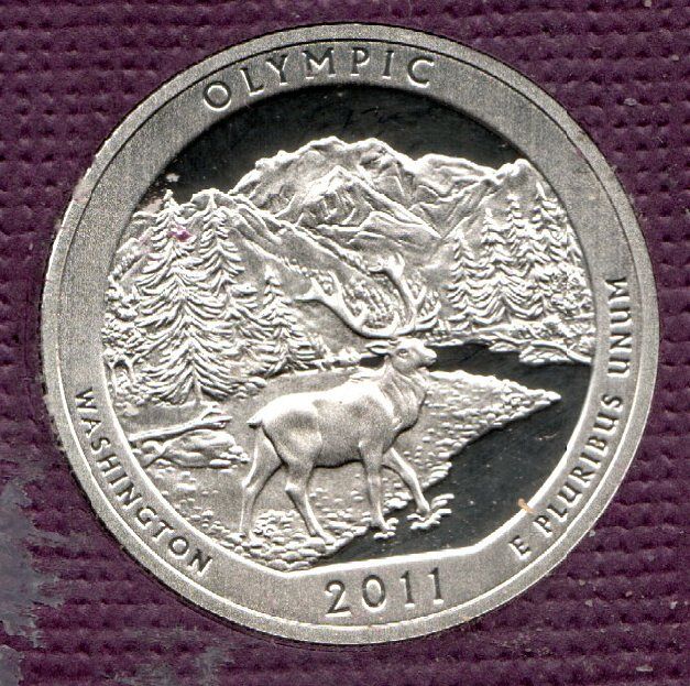 2011 S Olympic America The Beautiful Quarters: Silver Proof -#03-023 ...