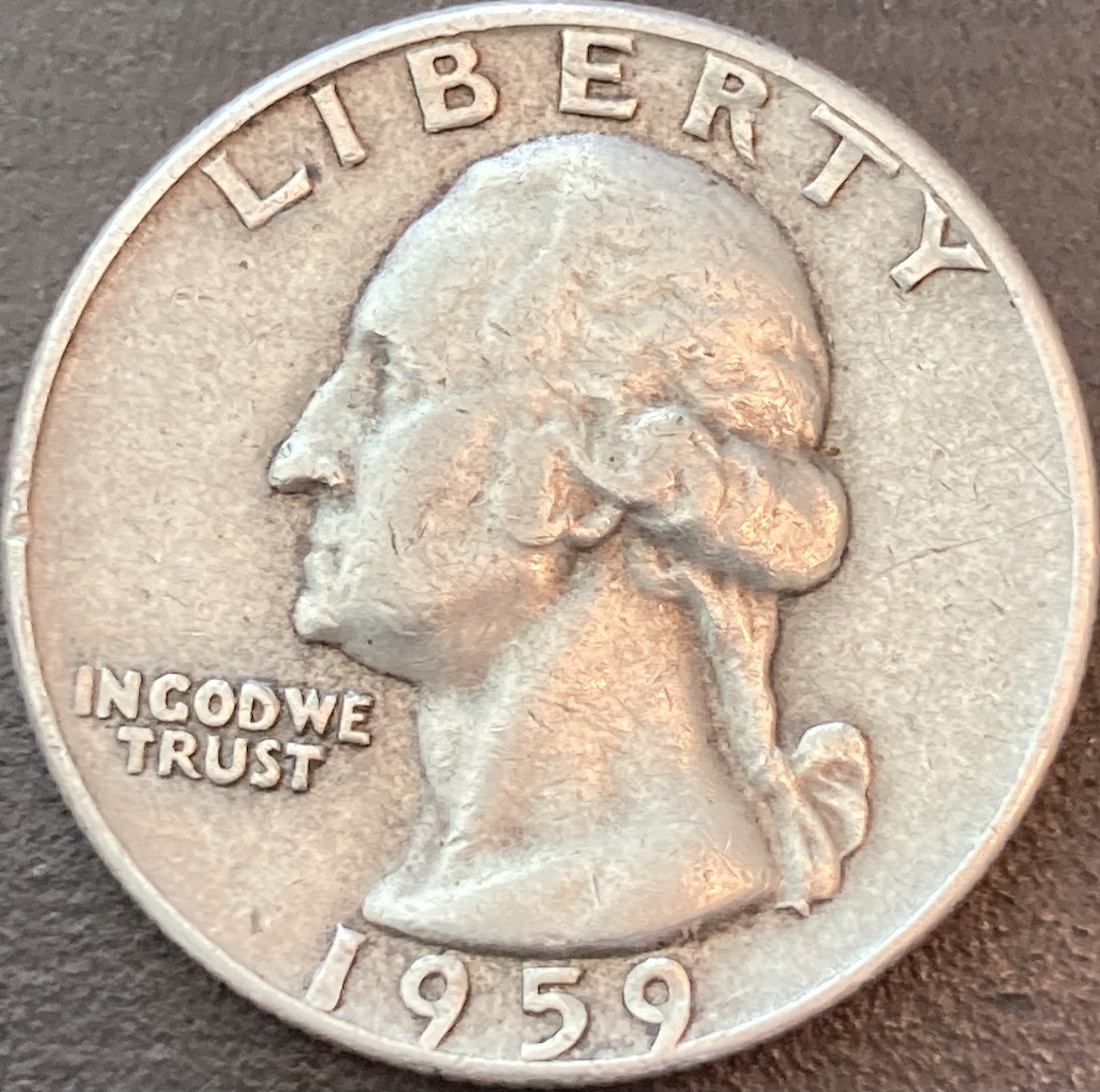 1959 Washington quarter in VERY FINE condition - For Sale, Buy Now ...