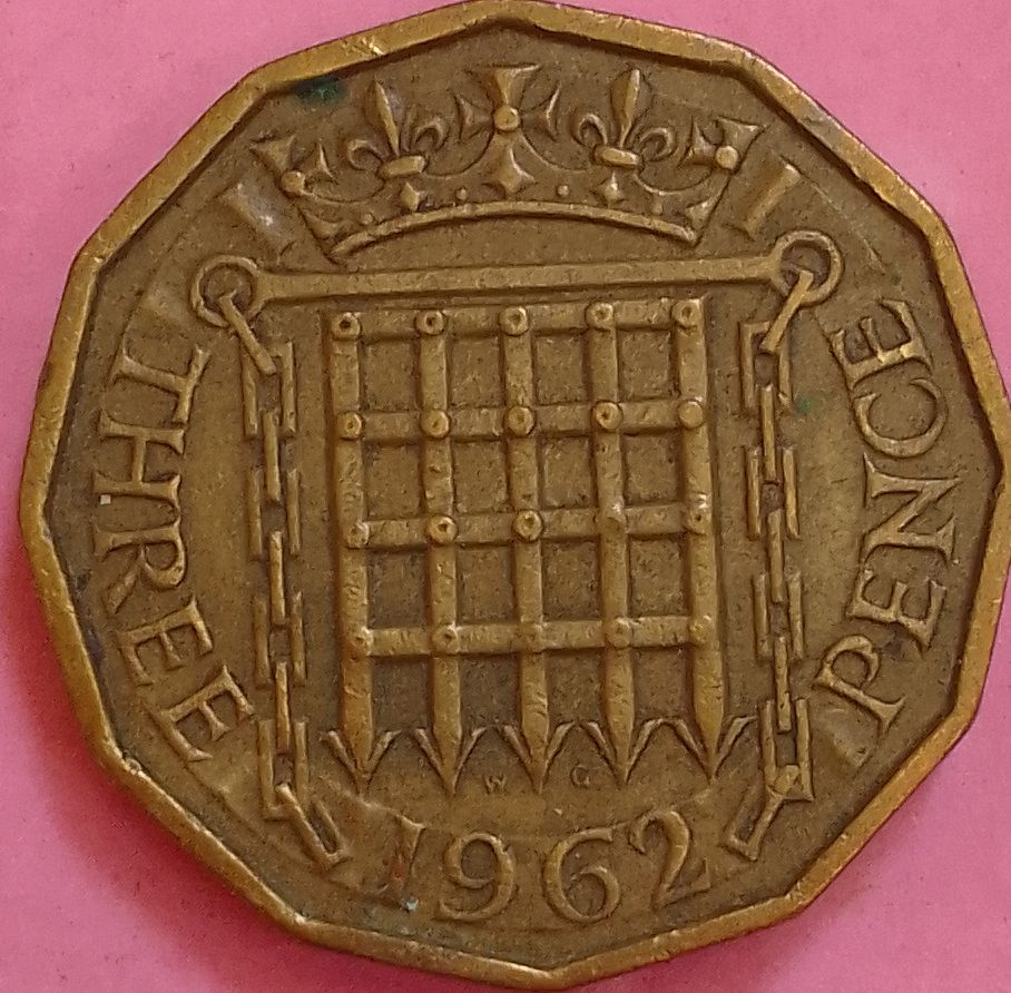 1962...3 pence COIN.. CIRCULATED - For Sale, Buy Now Online - Item #889626