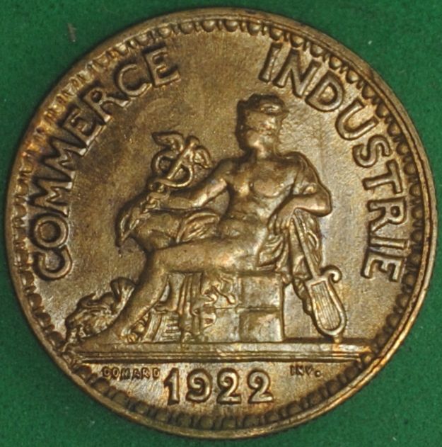 1922 France 50 Centimes XF - For Sale, Buy Now Online - Item #890464