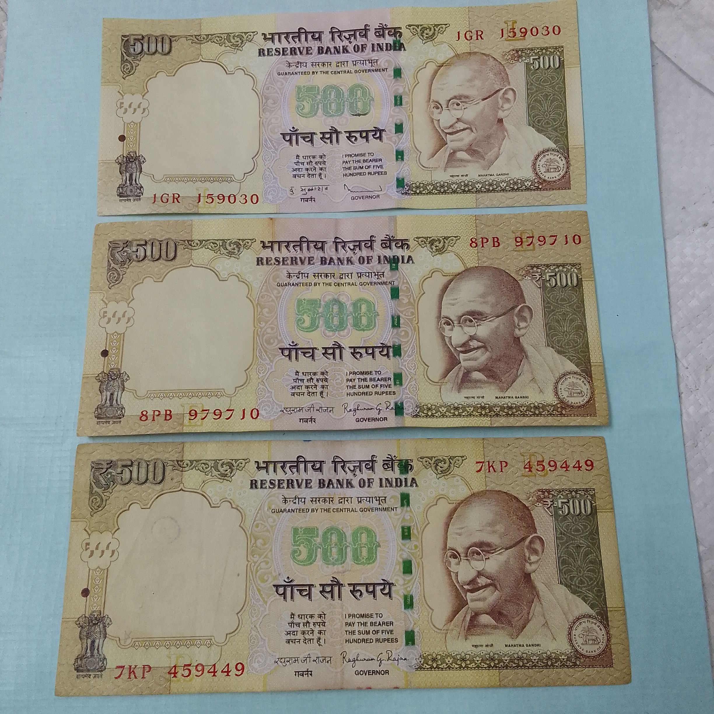 3 DIFFERENT ..500 Rupees... CIR. 2010 & 2014(2) - For Sale, Buy Now ...