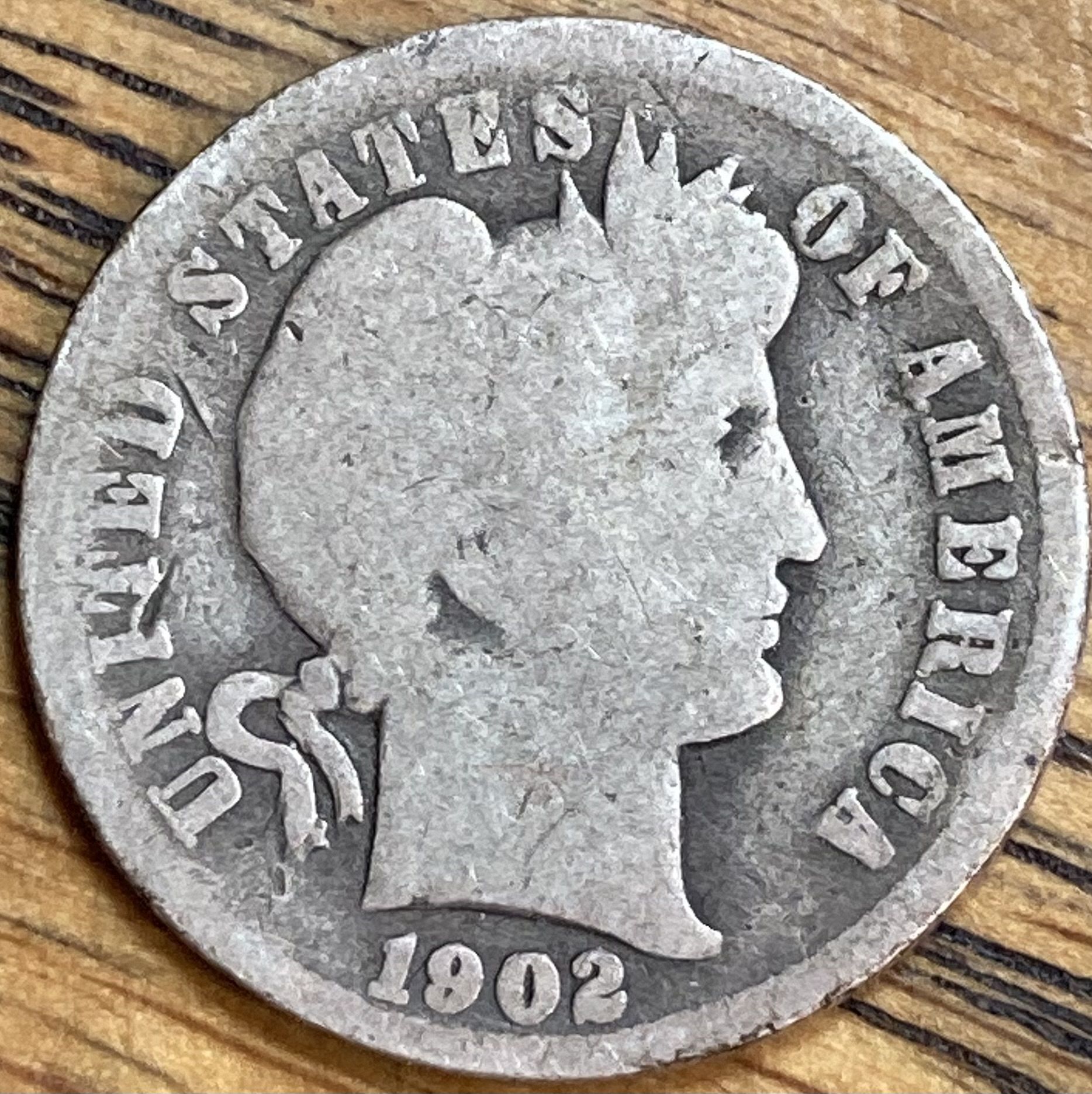 1902 barber dime in GOOD condition. - For Sale, Buy Now Online - Item ...