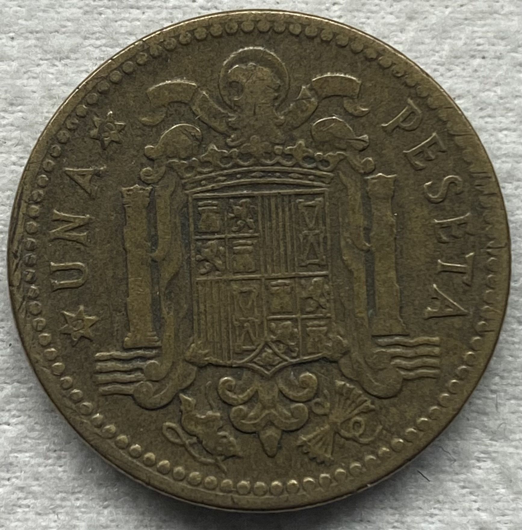 1953 una peseta Spain coin world coin free shipping! - For Sale, Buy ...