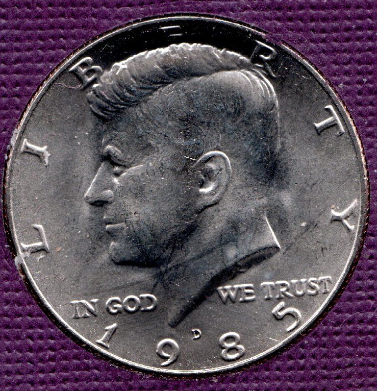 1985 D Kennedy Half Dollars - #03-107 - For Sale, Buy Now Online - Item ...
