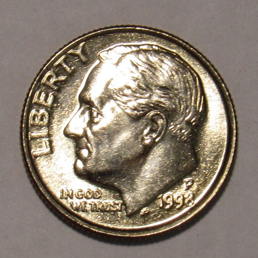 1998 P Roosevelt Dime, BU - For Sale, Buy Now Online - Item #893604
