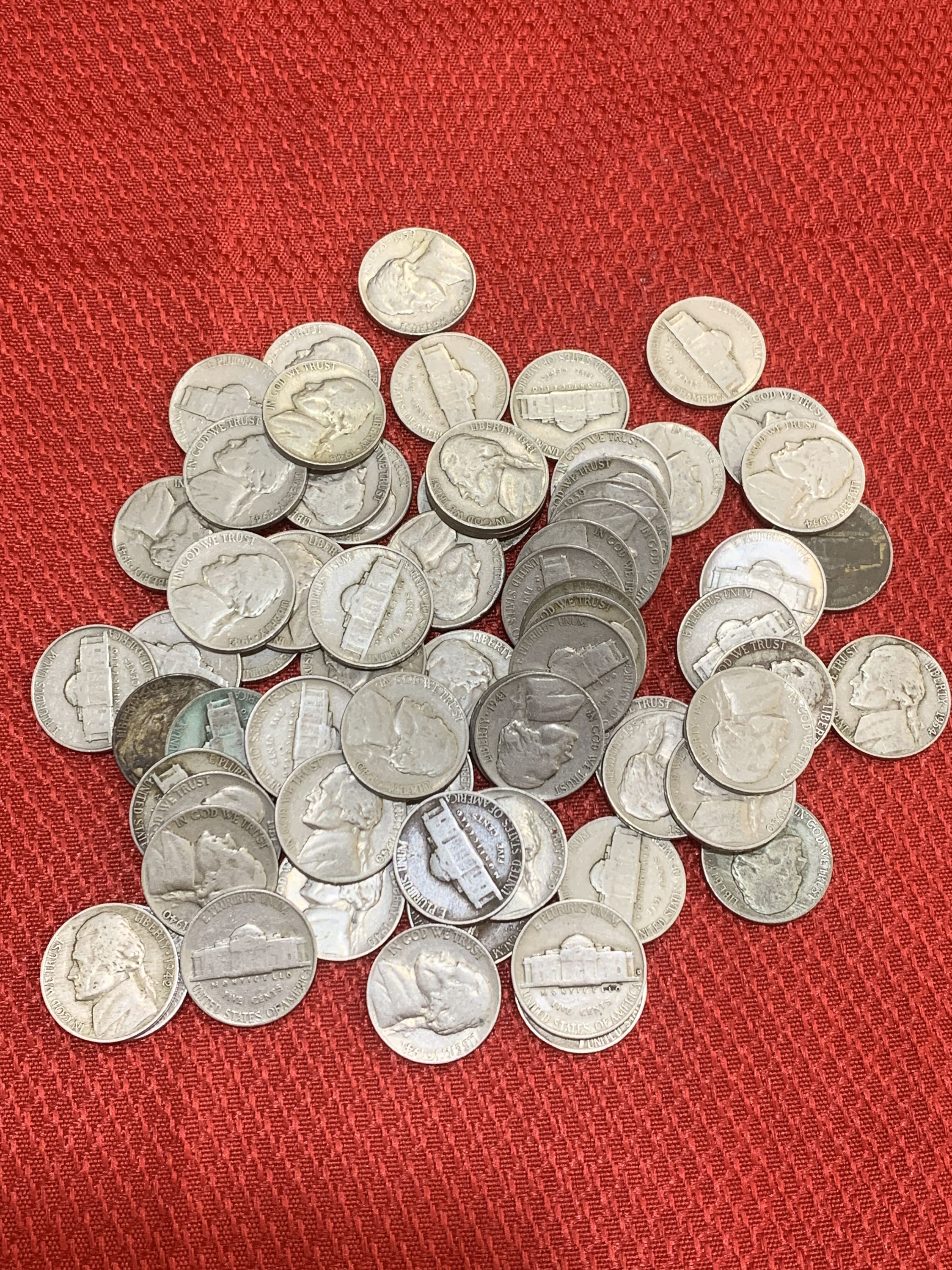 Lot of 74 loose Jefferson & Buffalo Nickels - For Sale, Buy Now Online ...
