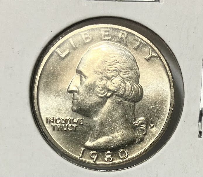 1980 P Washington quarter from mint set - For Sale, Buy Now Online ...