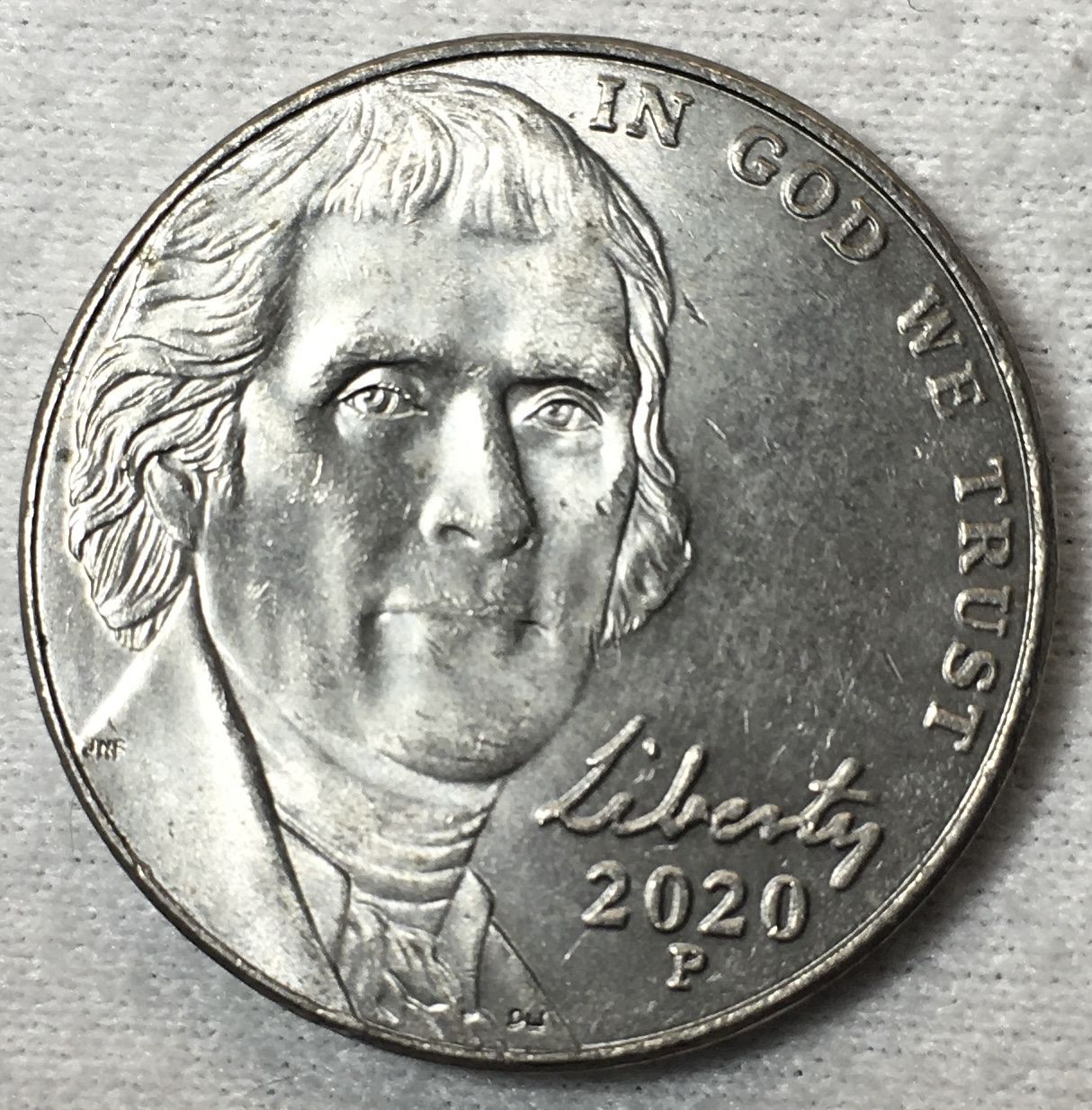 2020 Jefferson Nickel Error Die chip free shipping! - For Sale, Buy Now ...