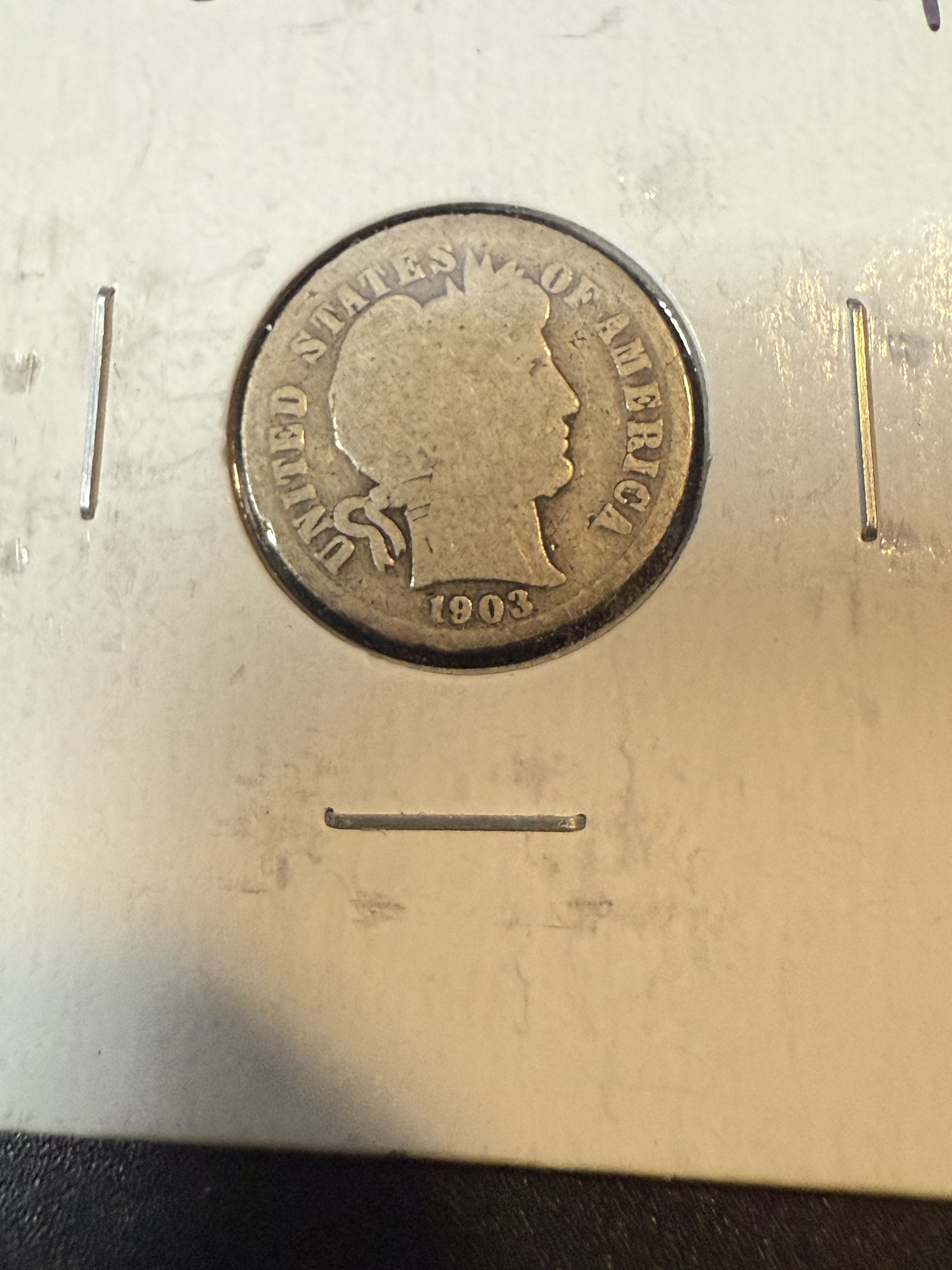 1903 Barber Head Dime 10 Cents - For Sale, Buy Now Online - Item #900238