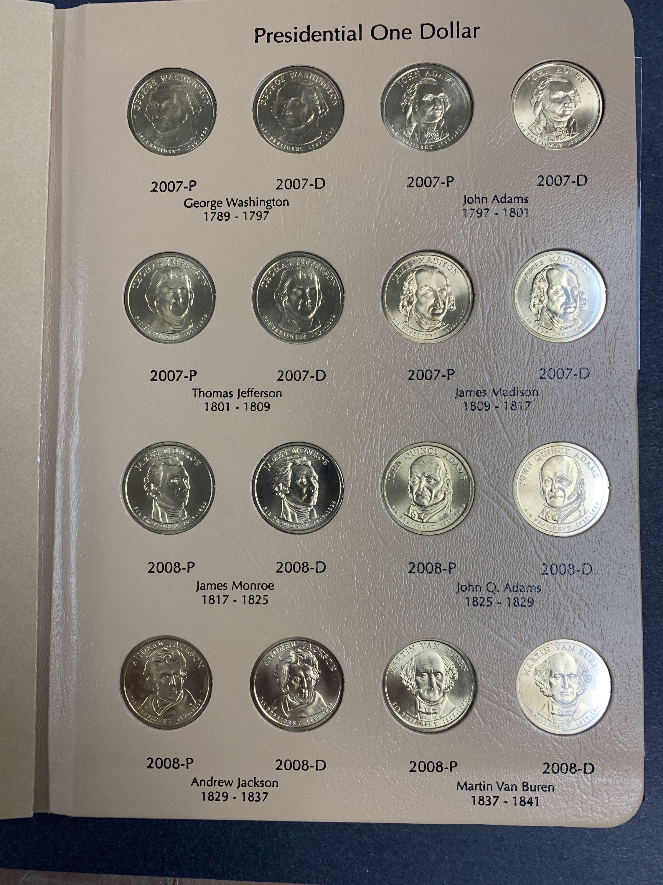 Presidential Dollar Set.P&D Complete (78 coins) (8476) - For Sale, Buy ...