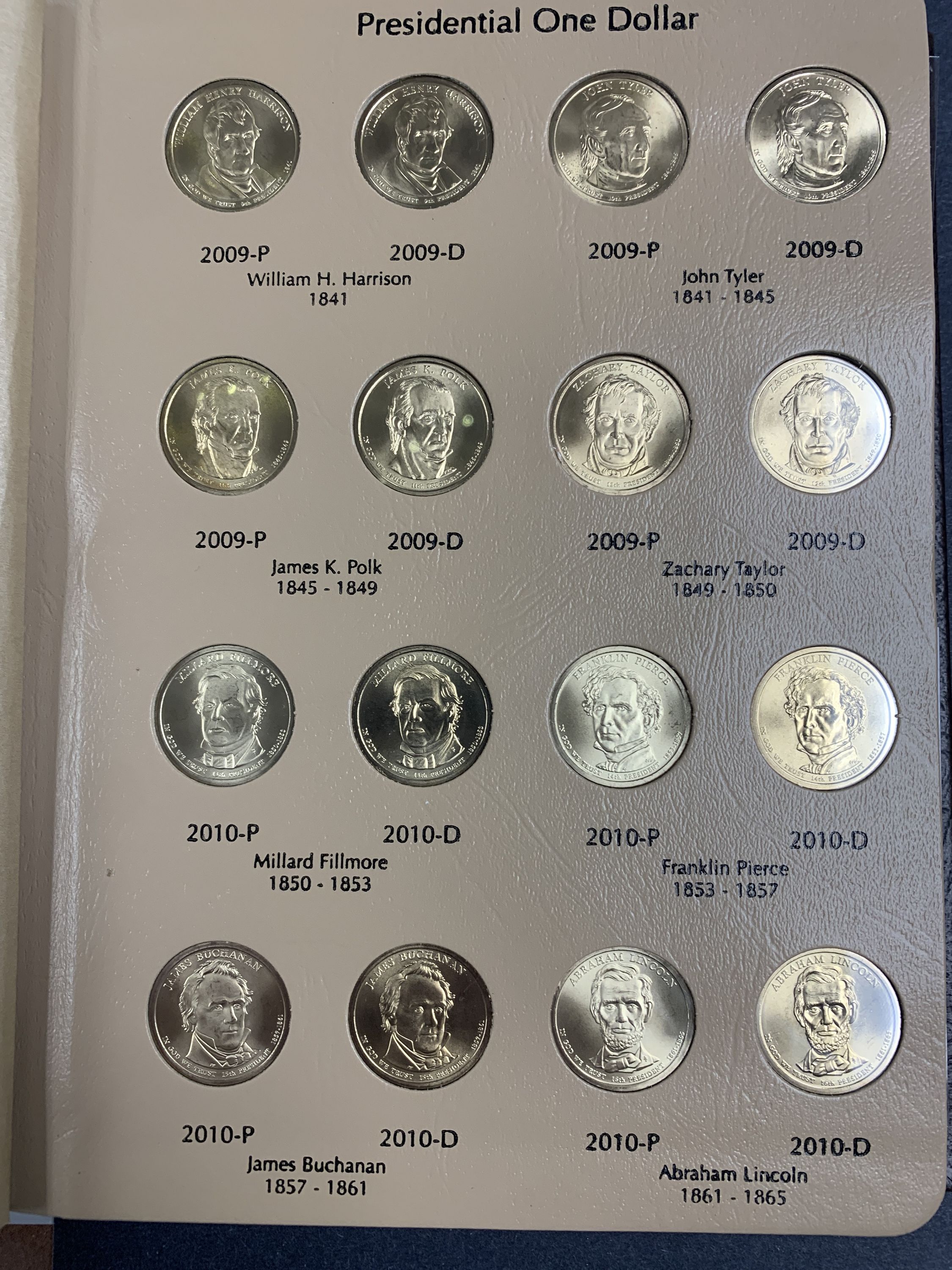 Presidential Dollar Set.P&D Complete (78 coins) (8476) - For Sale, Buy ...