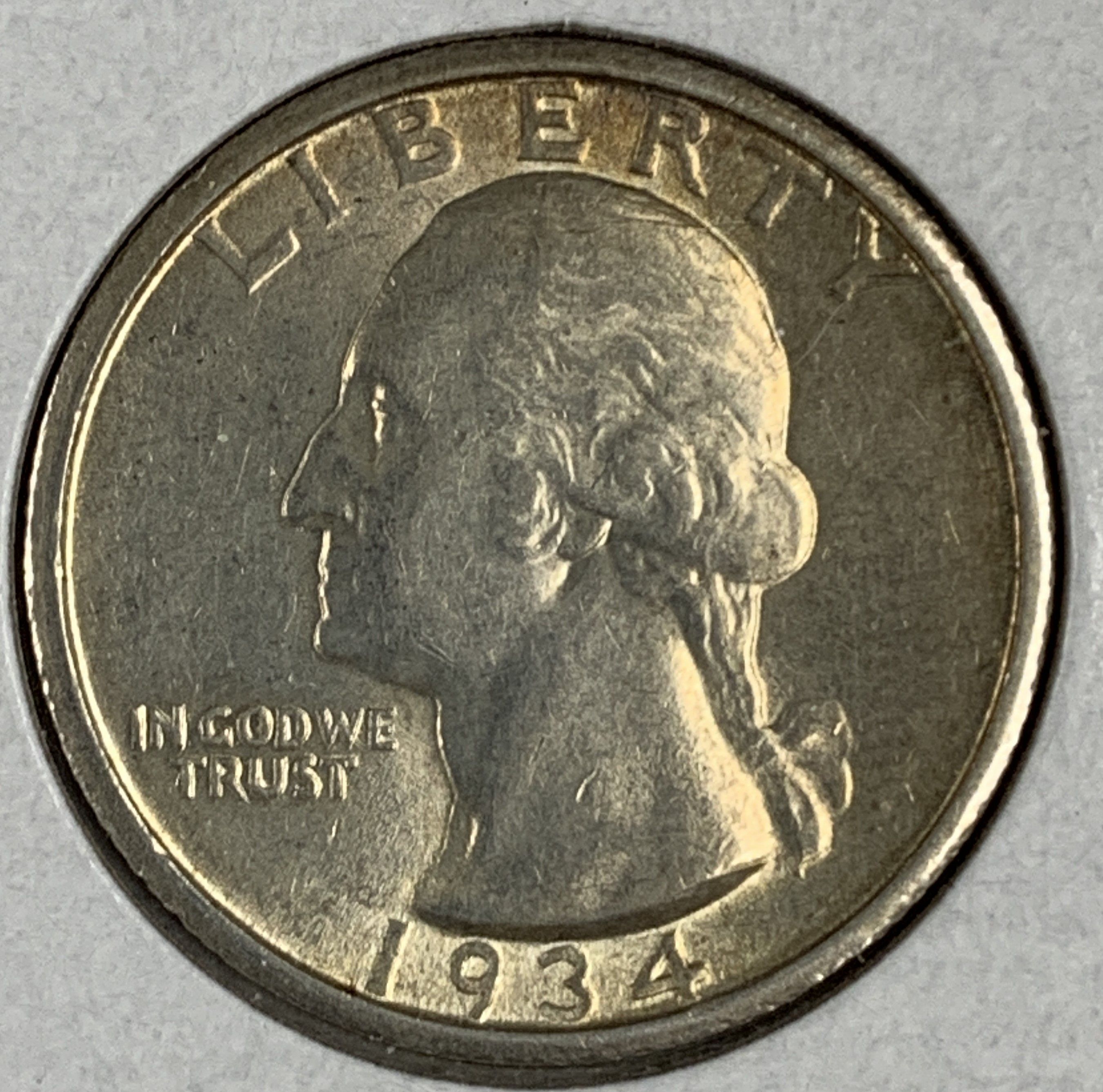 1934 Washington Quarter, MS60+ (8576) - For Sale, Buy Now Online - Item ...