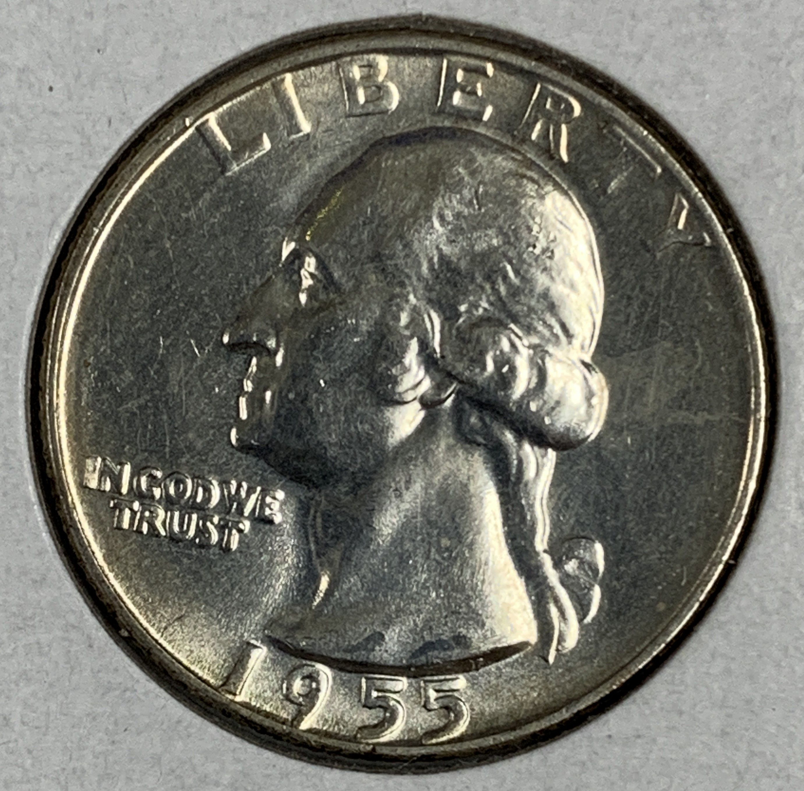 1955-D Washington Quarter, MS60+ (8590) - For Sale, Buy Now Online ...