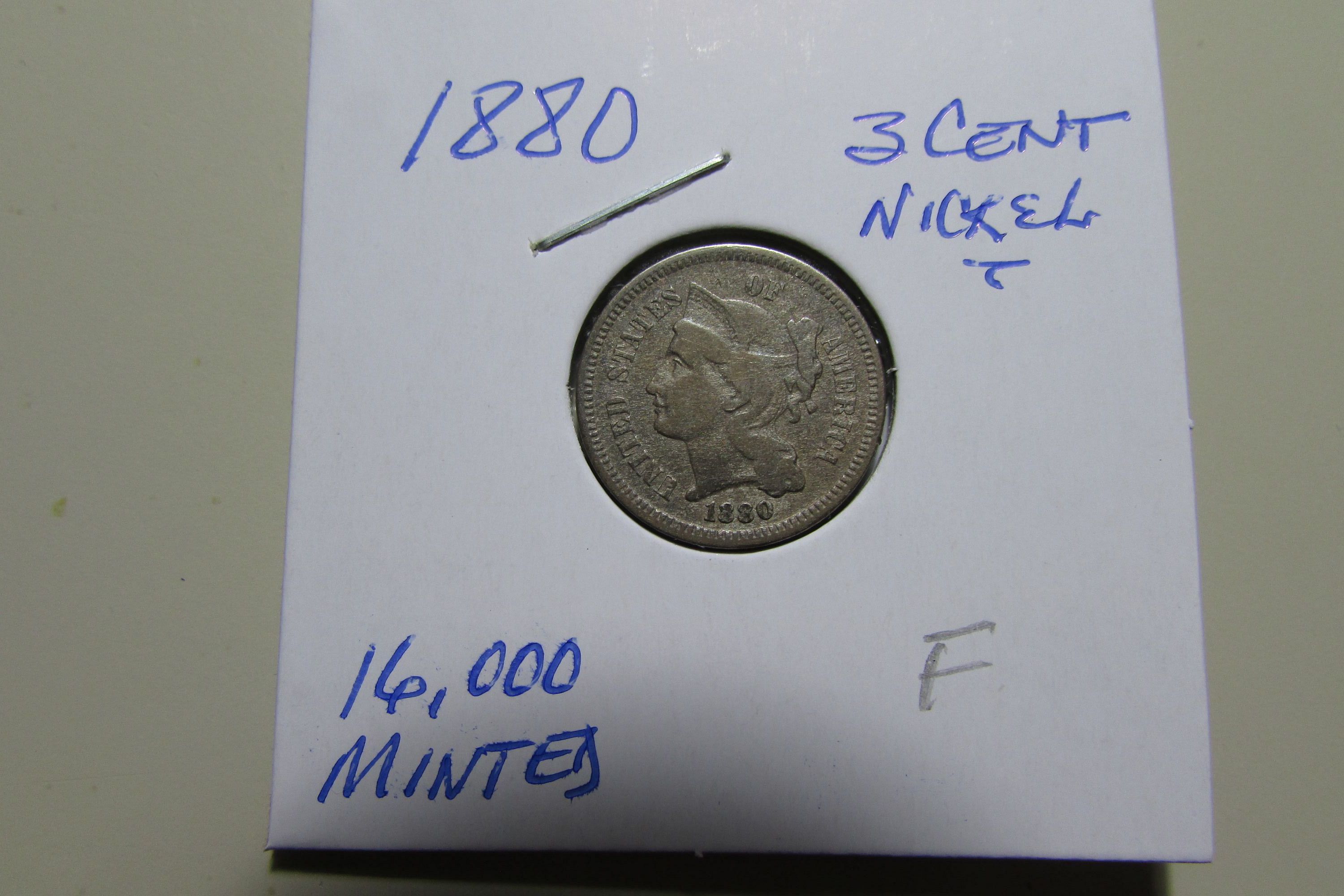 1880 3 Cent Copper Nickel ***Circulated*** - For Sale, Buy Now Online ...