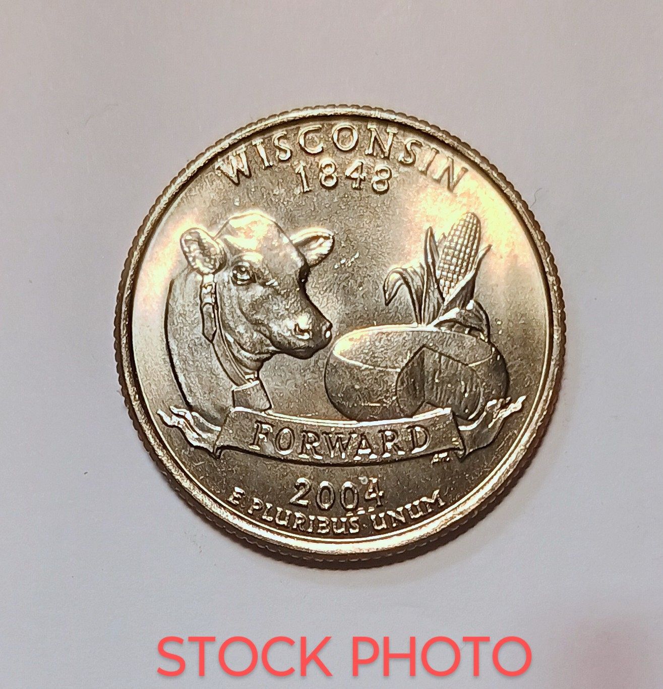 (1) 2004-P Wisconsin State Quarter from OBW Roll GEM BU Amazing Luster ...