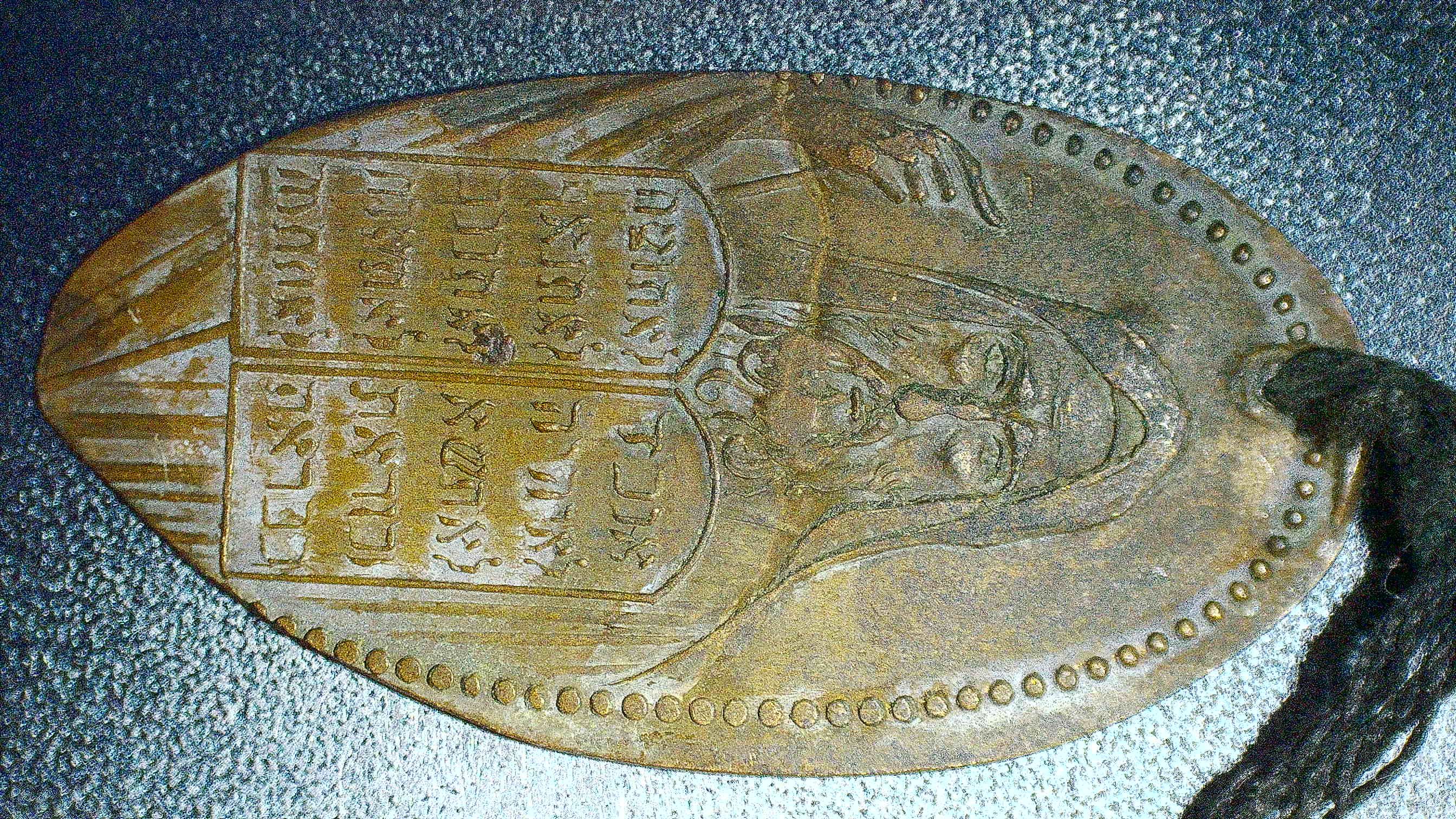 Elongated Penny 10 Commandments Holed - For Sale, Buy Now Online - Item ...