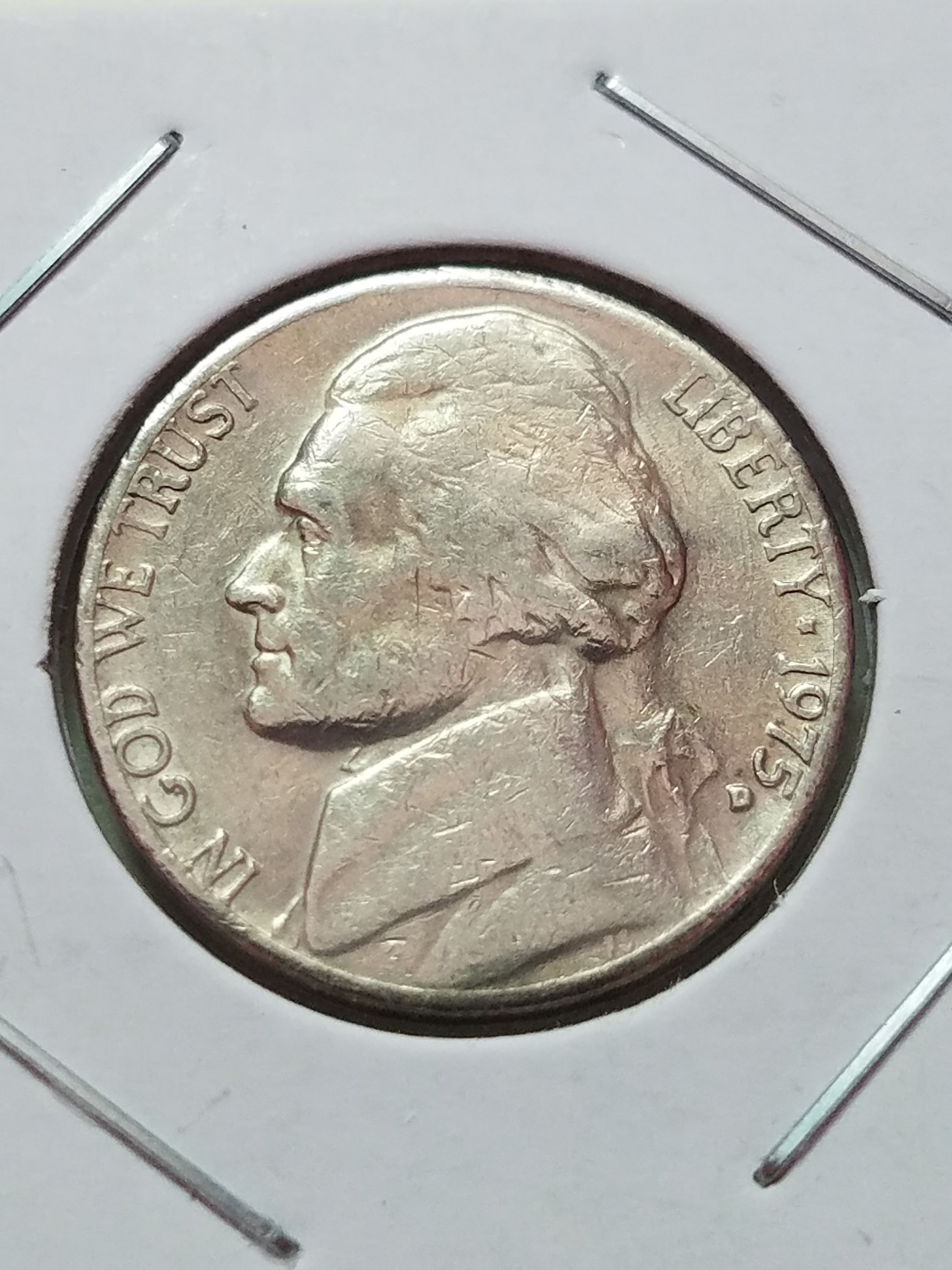1975 D Jefferson Nickel Mint Mark Location Error - For Sale, Buy Now ...