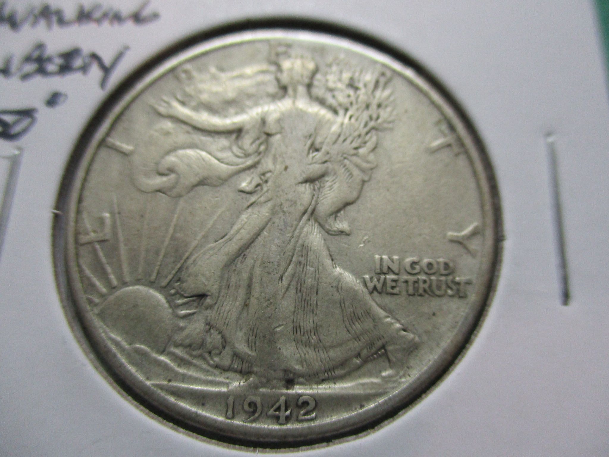 1942 Walking Liberty Half Dollar. Item: 50 W42-27. - For Sale, Buy Now ...