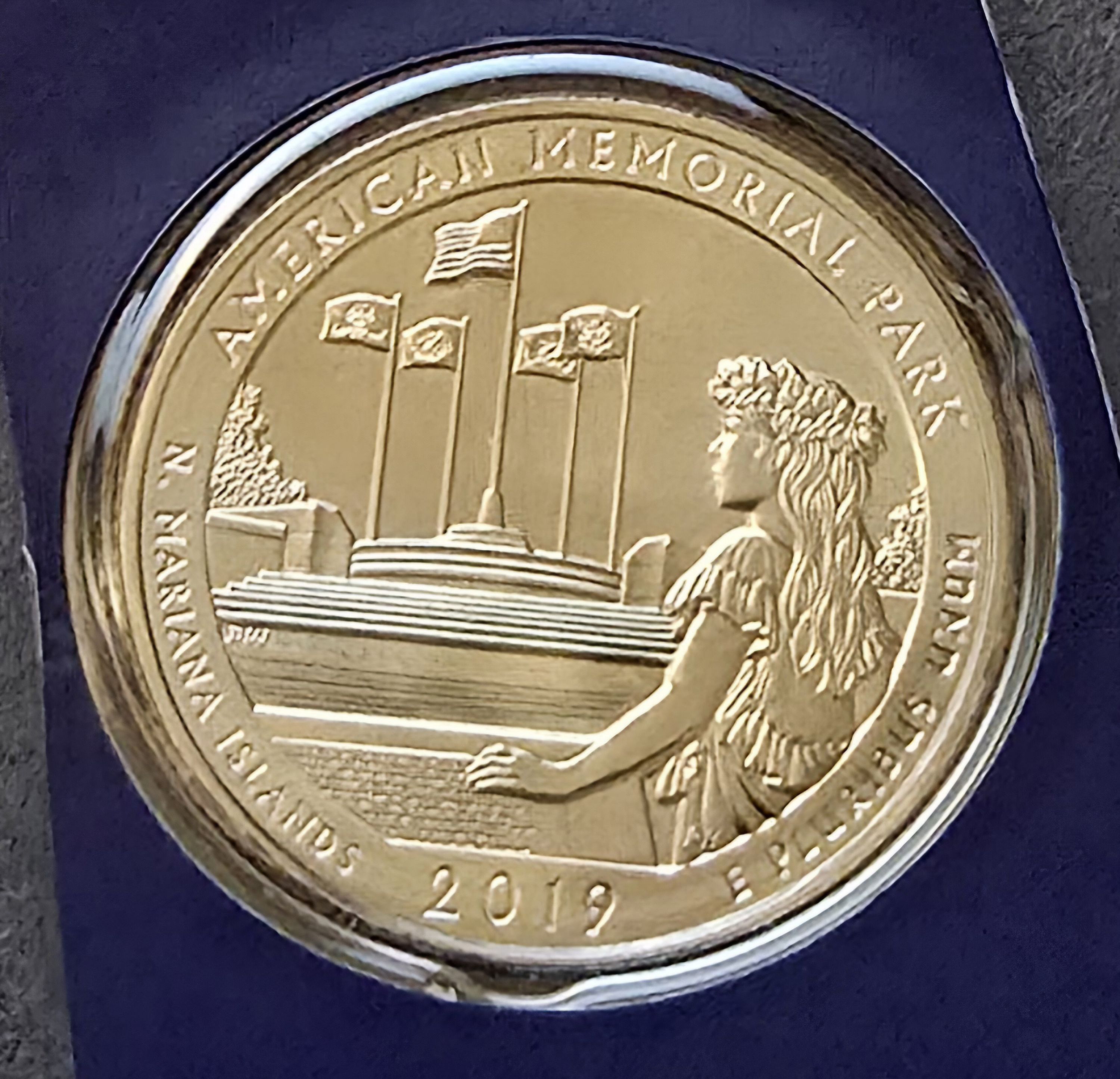 2019-P American Memorial Park Quarter - BU in Original Mint Cello (K12 ...
