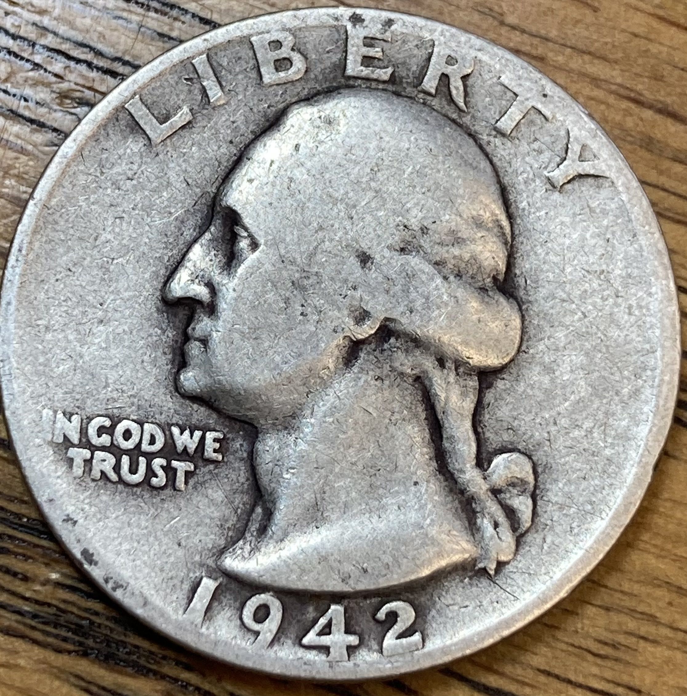 1942 S Washington quarter in GOOD condition - For Sale, Buy Now Online ...