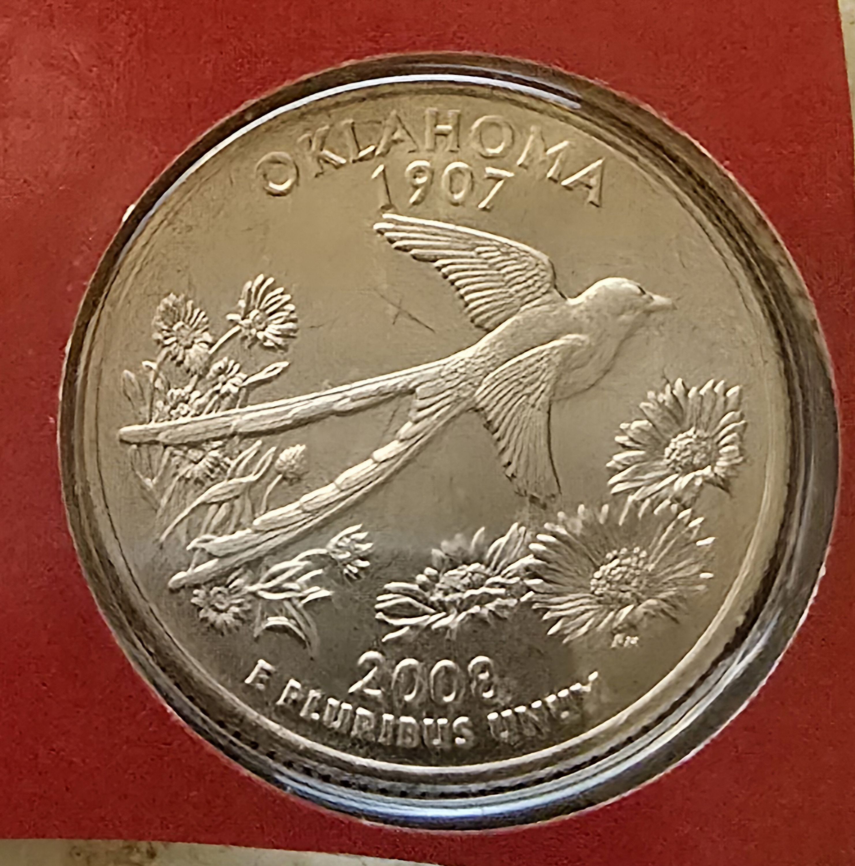 2008-D Oklahoma Quarter - BU in Original Mint Cello (K24) - For Sale ...