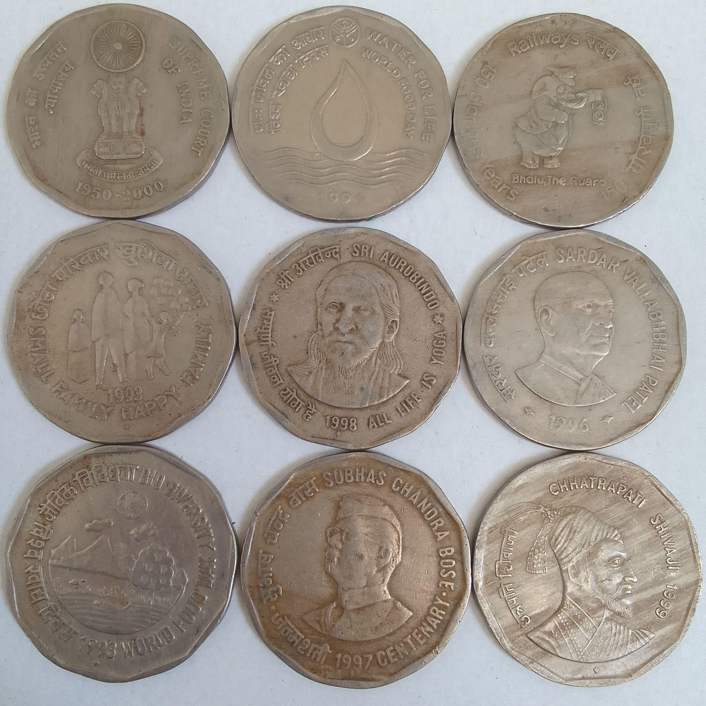 1)....9 DIFFERENT INDIA CIRCULATED COINS - For Sale, Buy Now Online ...