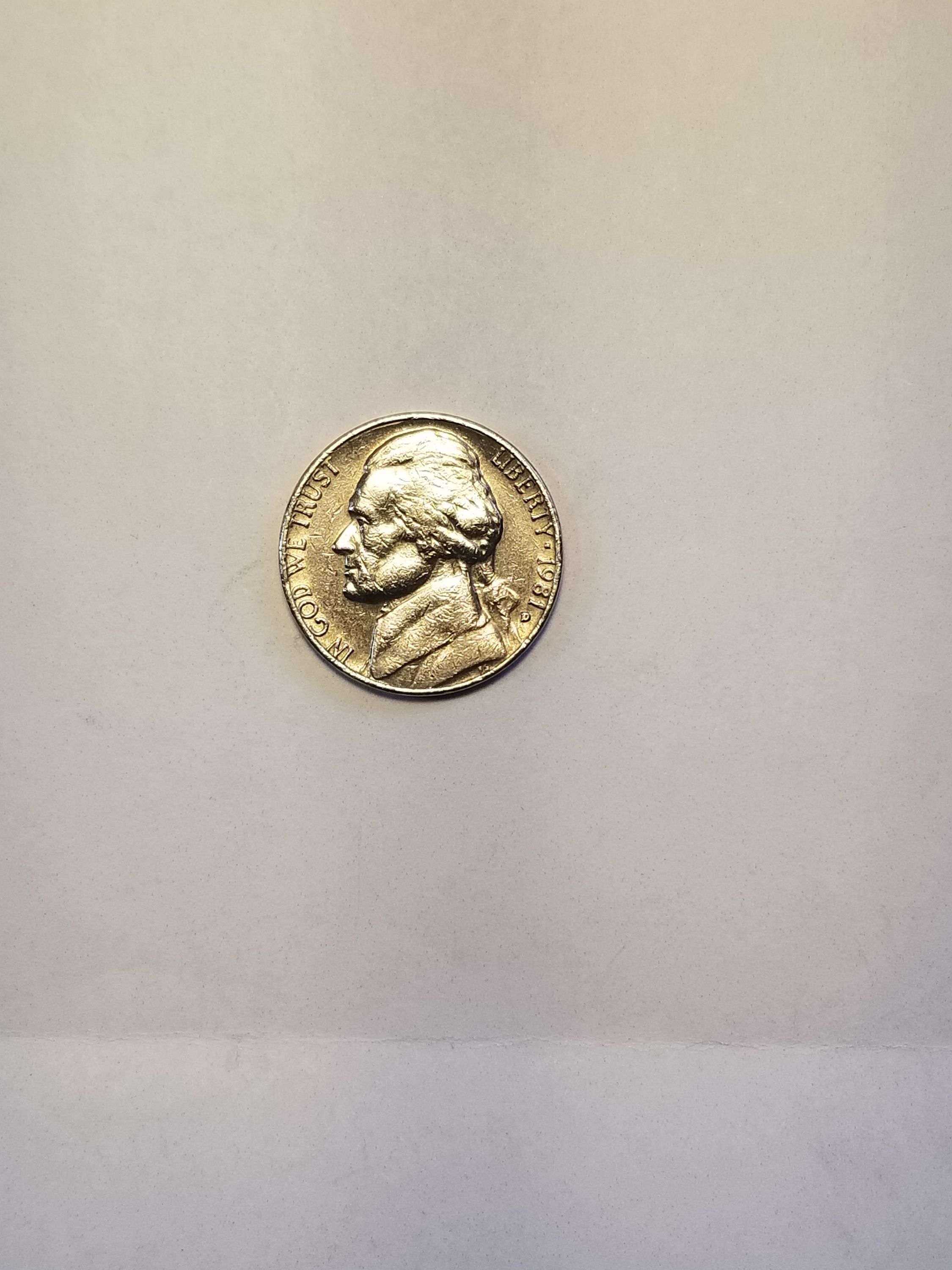 1981 D Jefferson Nickel - For Sale, Buy Now Online - Item #624159