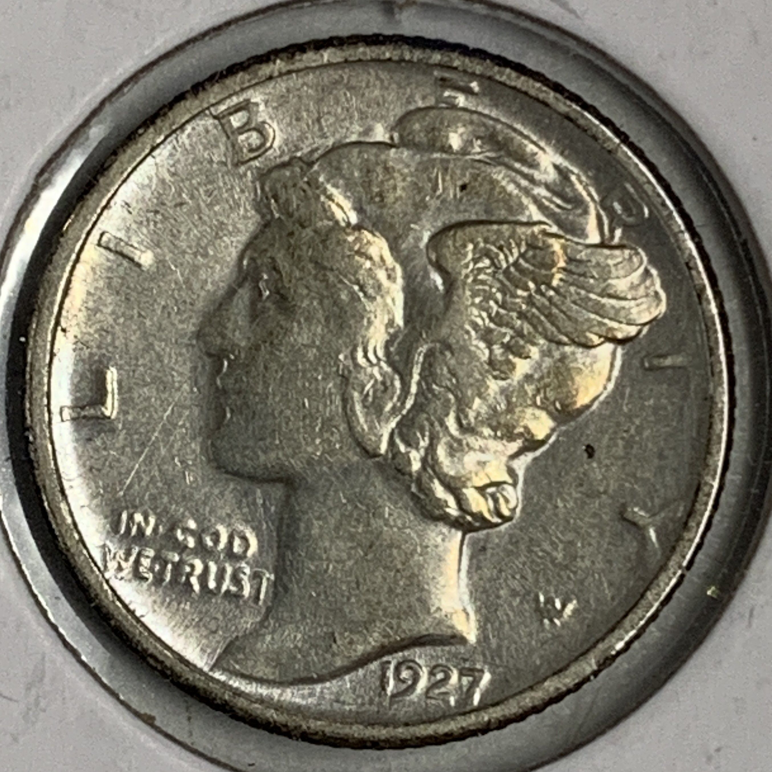 1927-D Mercury Head Dime, AU. (8960) - For Sale, Buy Now Online - Item ...
