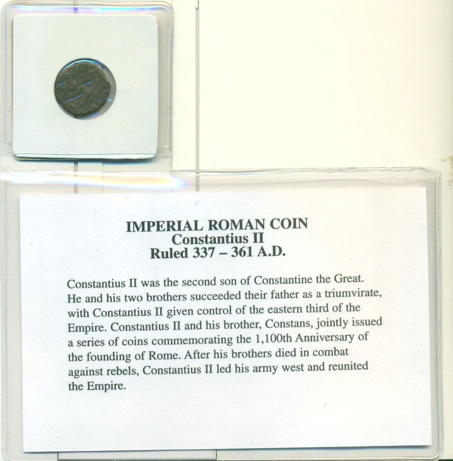 IMPERIAL ROMAN, COIN CONSTANTIUS II - For Sale, Buy Now Online - Item ...
