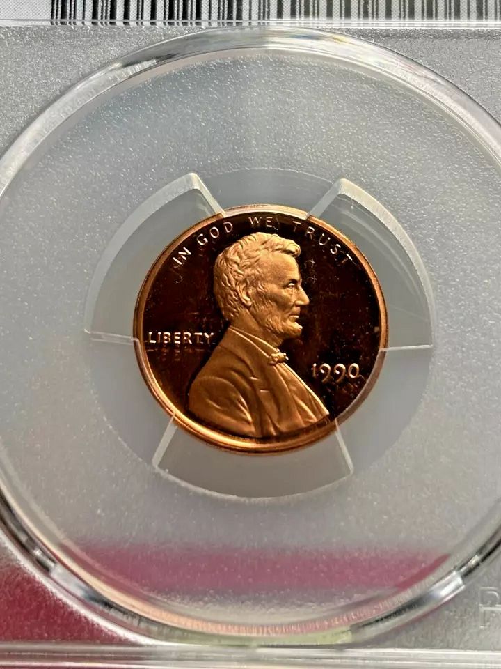 1990 Proof Cent No Mint Mark (S) PCGS PR68RD DCAM Deep Cameo RARE ...