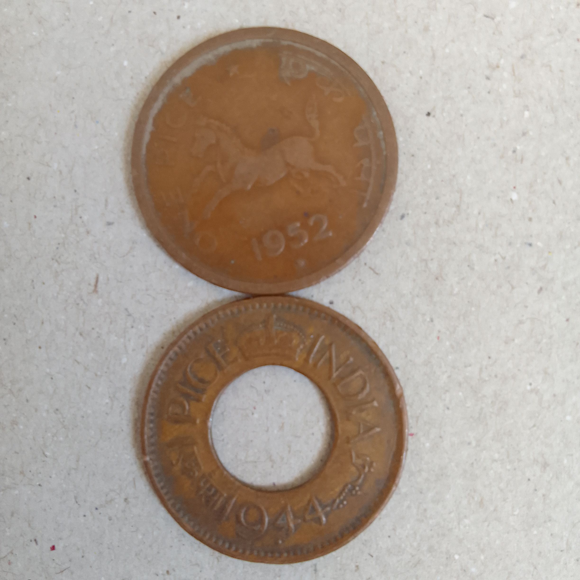 3)...1944 ....1952..VERY CHEAP... india CIRCULATED COINS.. - For Sale ...