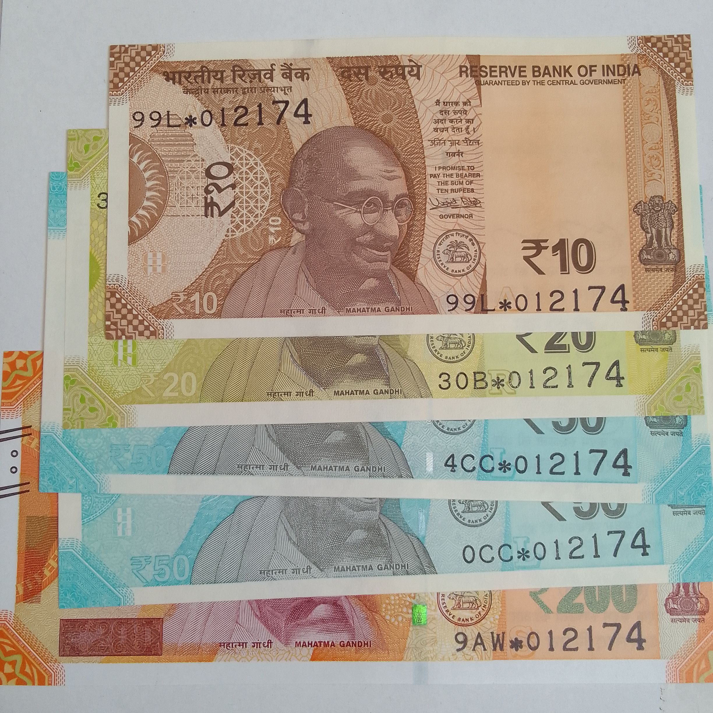 INDIA * MATCHING 012174 x 5 ...ALL UNC - For Sale, Buy Now Online ...