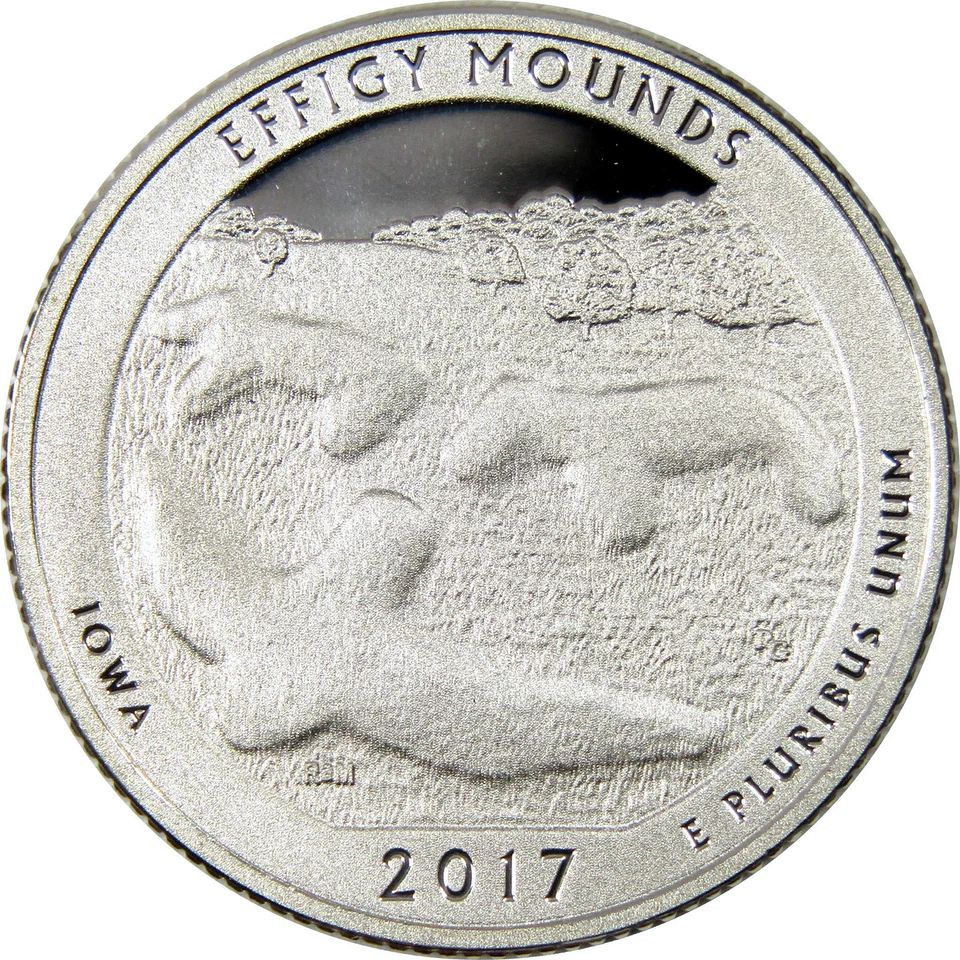 2017 "S" Effigy Mounds National Park Quarter Silver Proof - For Sale ...