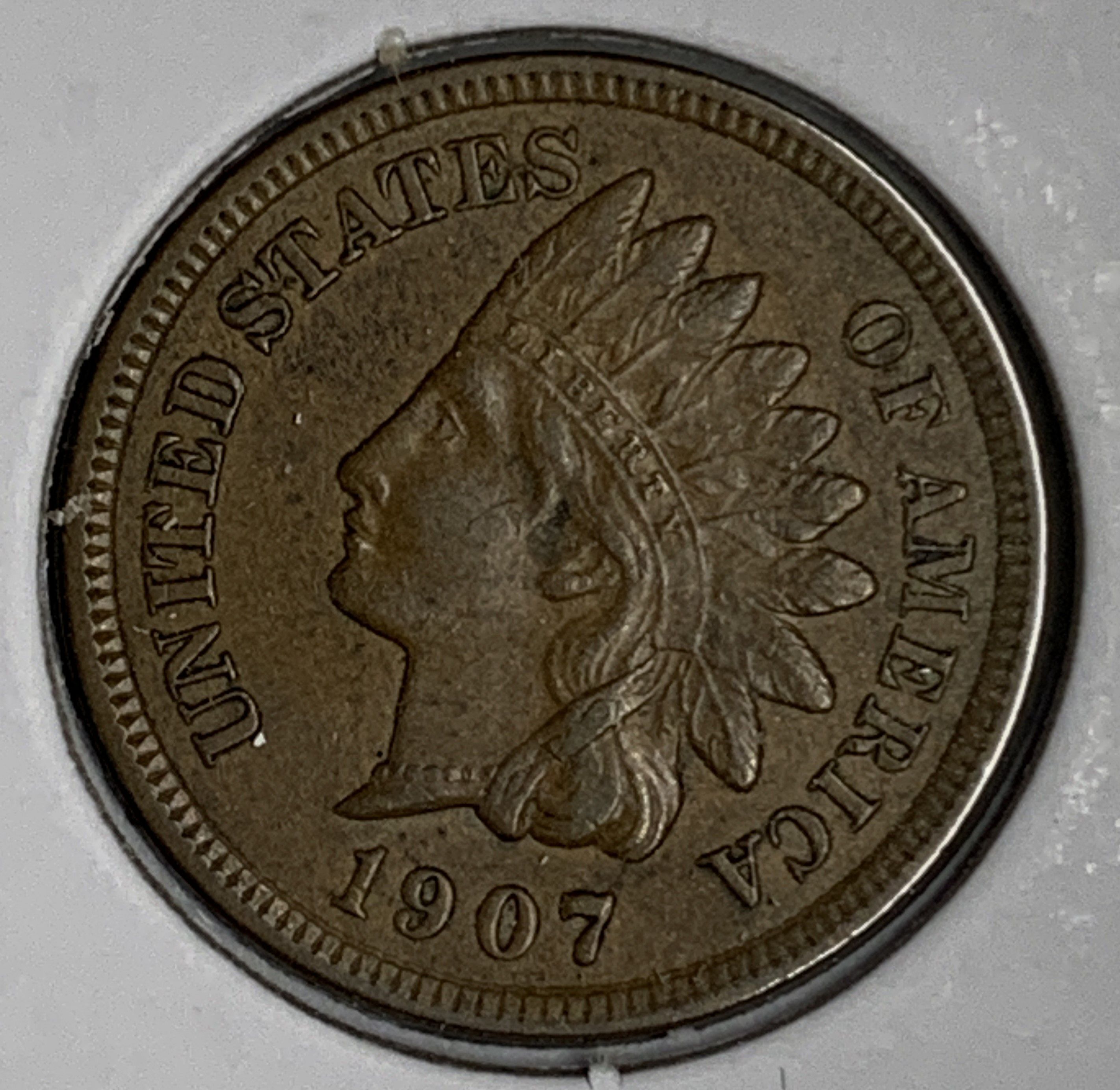 1907 Indian Head Cent, AU58, (9161) - For Sale, Buy Now Online - Item ...