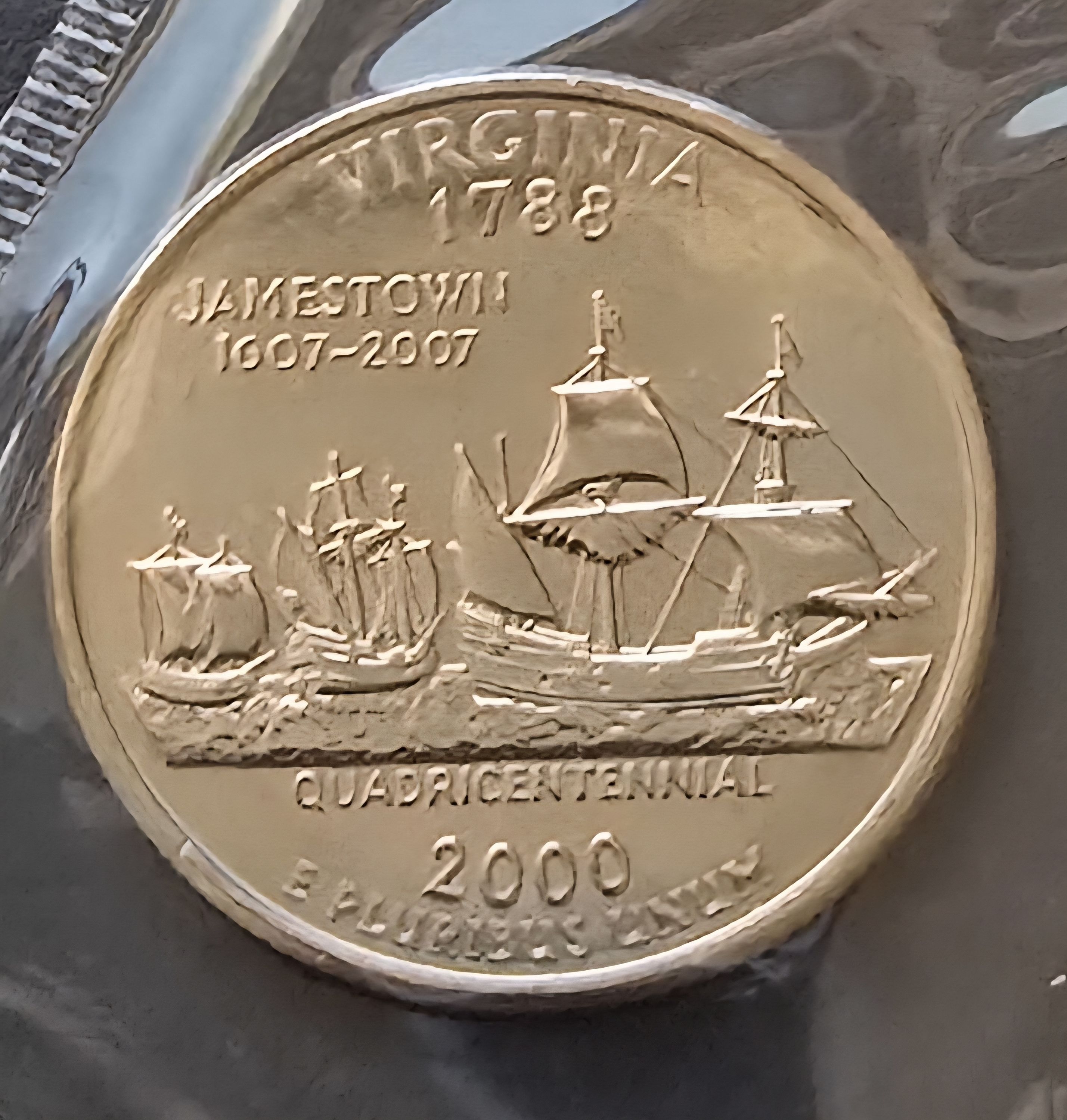 2000-D Virginia State Quarter - BU in Original Mint Cello (K42) - For ...