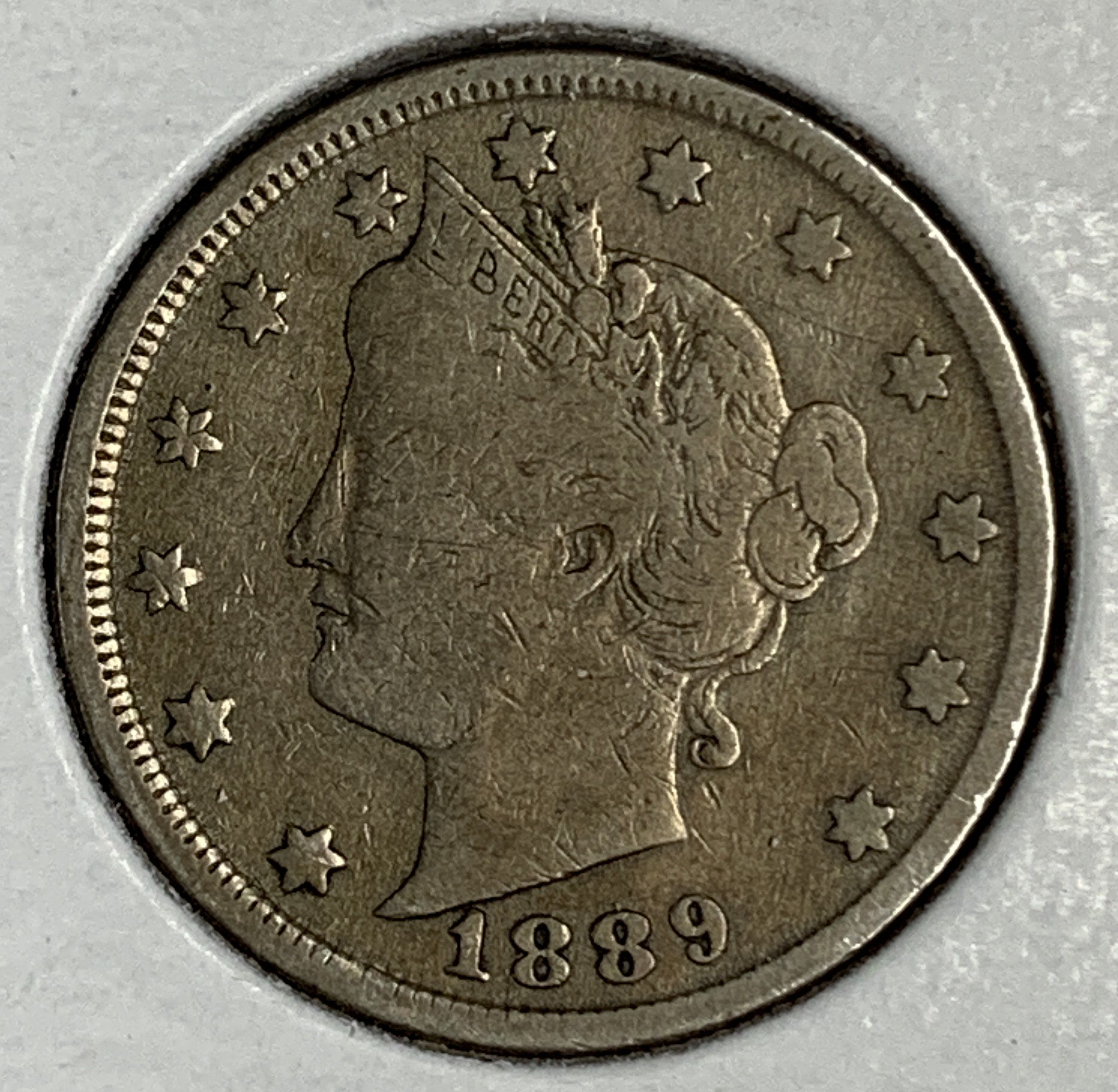 1889 Liberty Head Nickel, Fine (9189) - For Sale, Buy Now Online - Item ...