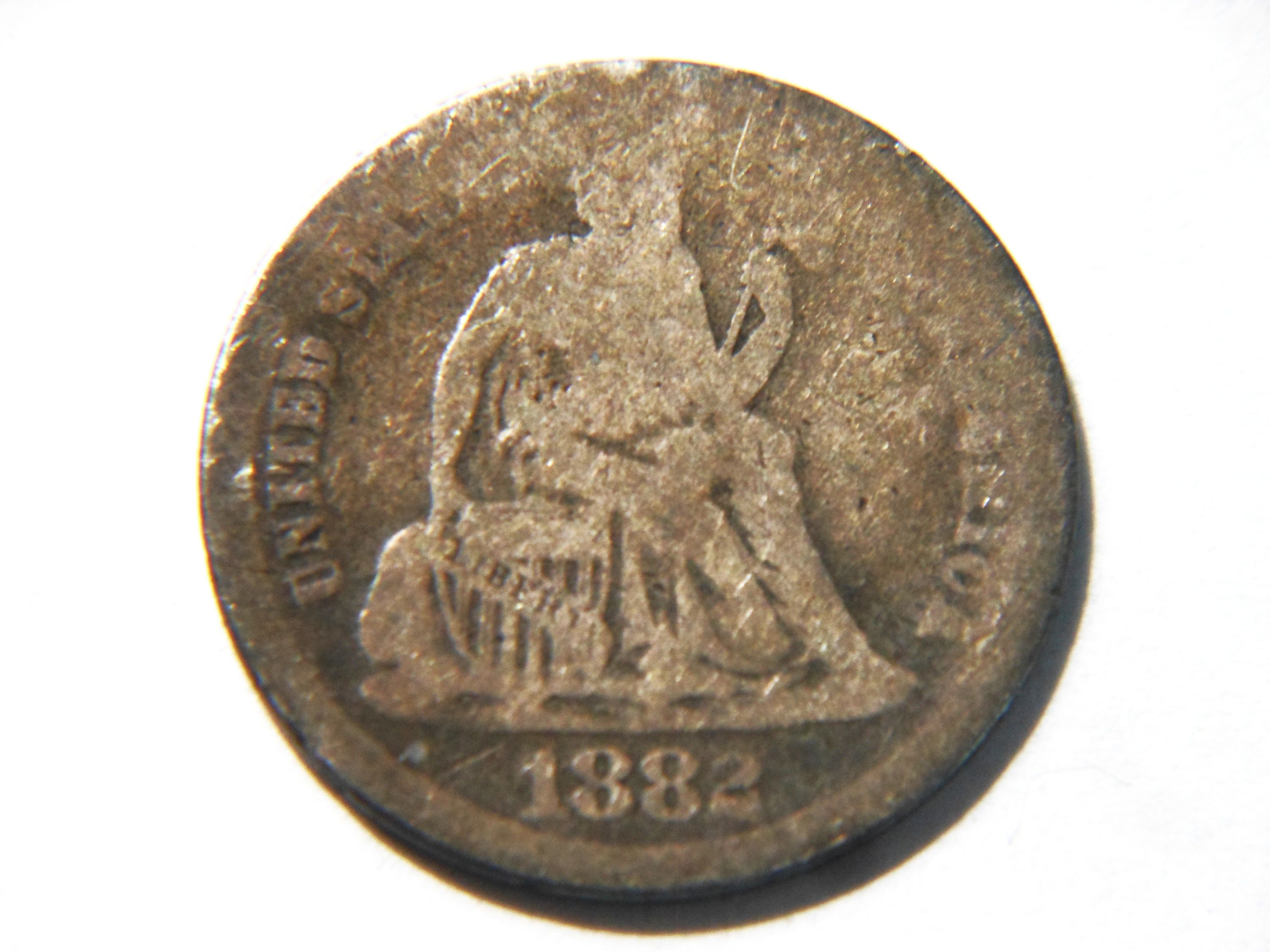 1882-P Silver Seated Liberty Dime - For Sale, Buy Now Online - Item #911693