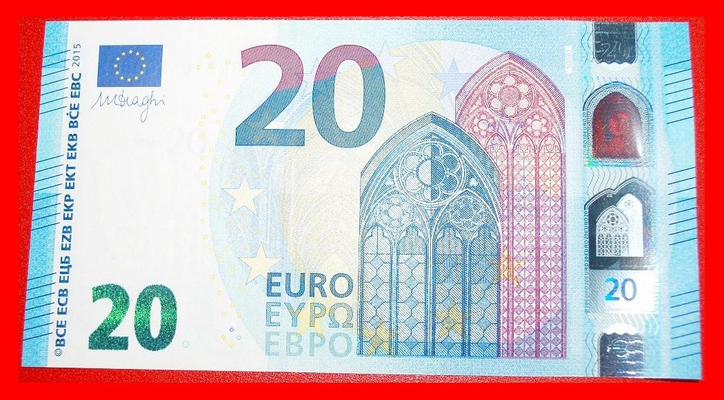 NEW EUROPE russian TYPE: ITALY ★ 20 EURO 2015 PREFIX SF S003I1! UNC ...